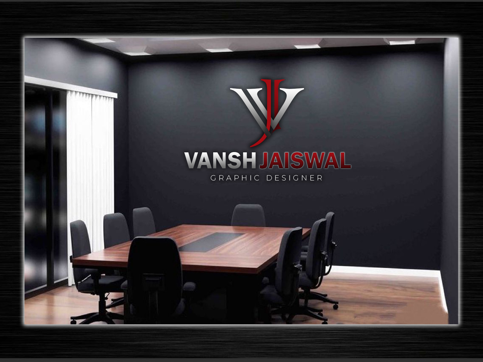 Logo Design with mock-up by Vansh Jaiswal on Dribbble