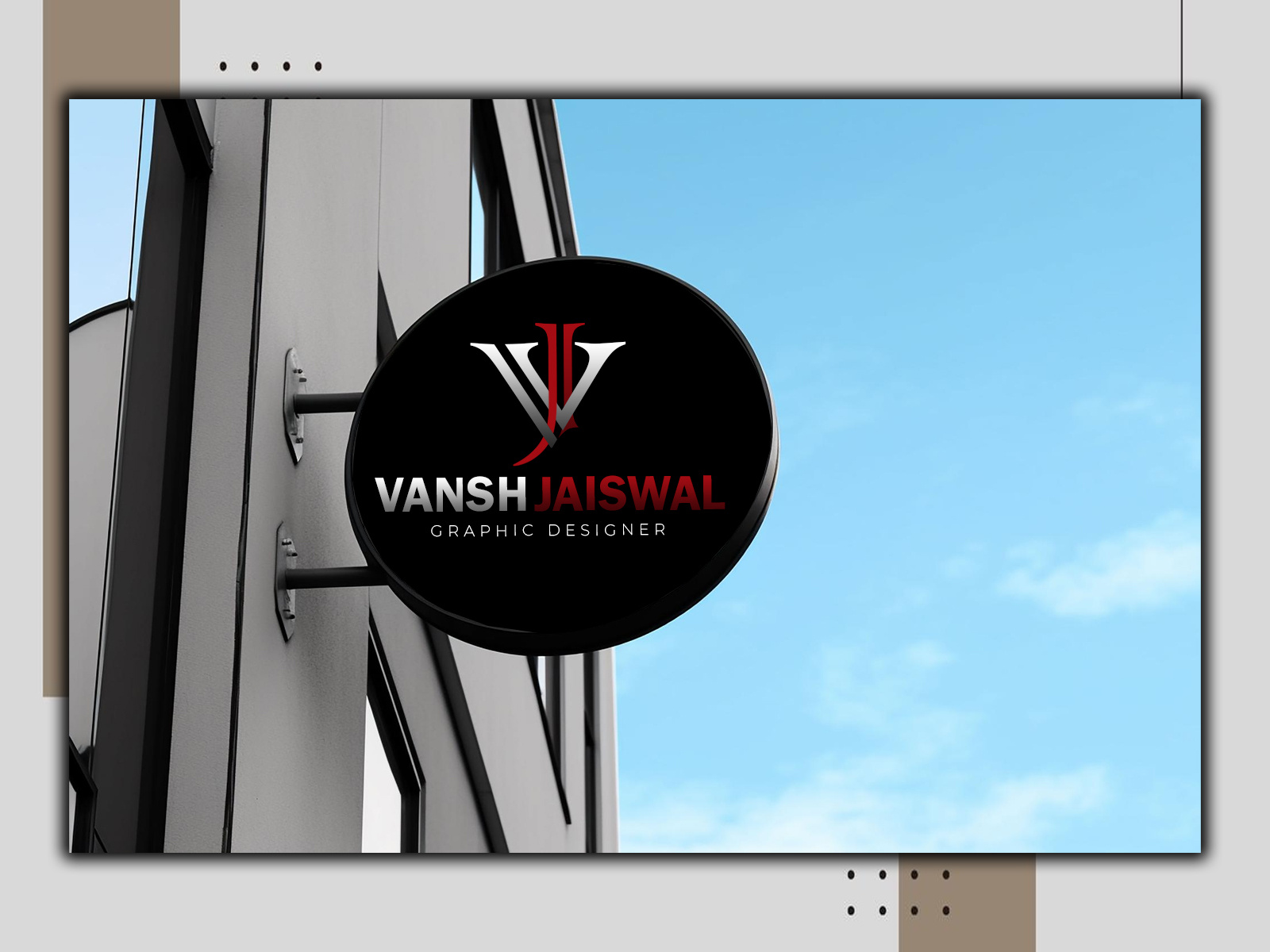 Logo Design with mock-up by Vansh Jaiswal on Dribbble