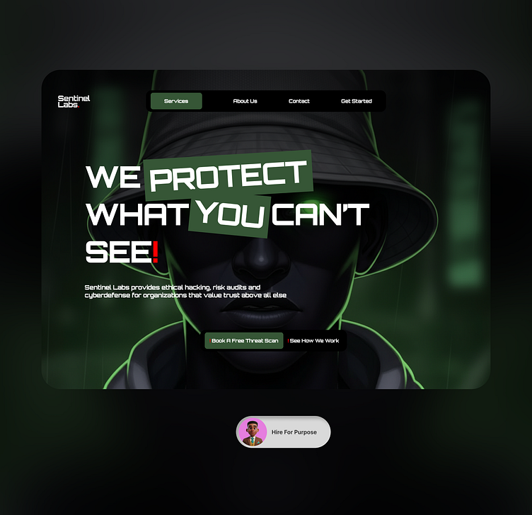 Cybersecurity Landing Page — High-Impact Hero Section by Nwaribe Henry ...