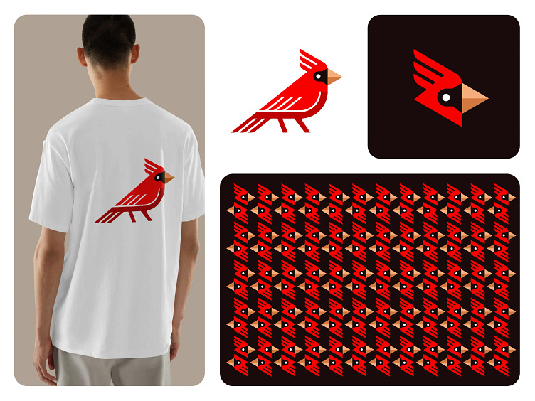 Cardinal bird logo by Andrii Kovalchuk 🇺🇦 Brand designer on Dribbble
