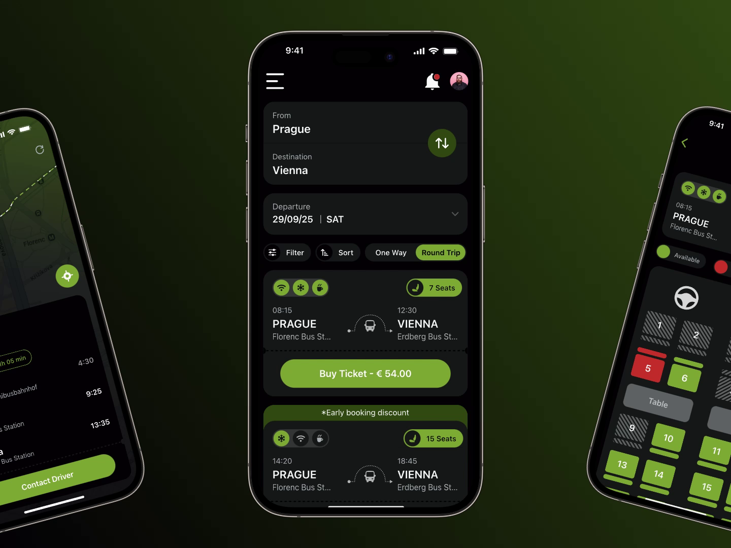 Bus Ticket Booking App — Search, Seat Selection & Live Tracking by ...