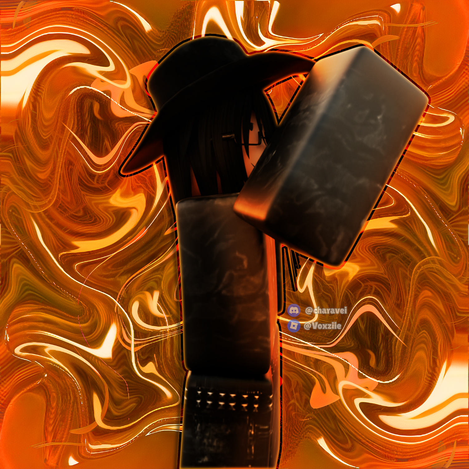 Roblox Commissioned Profile Picture by Voxziie on Dribbble
