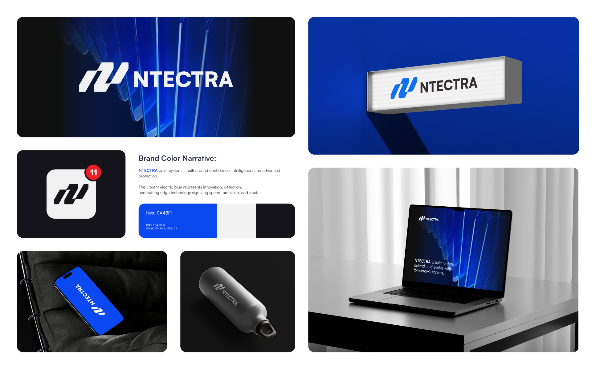 NTECTRA – Modern Tech Brand Identity. by Emon | Logo designer on Dribbble