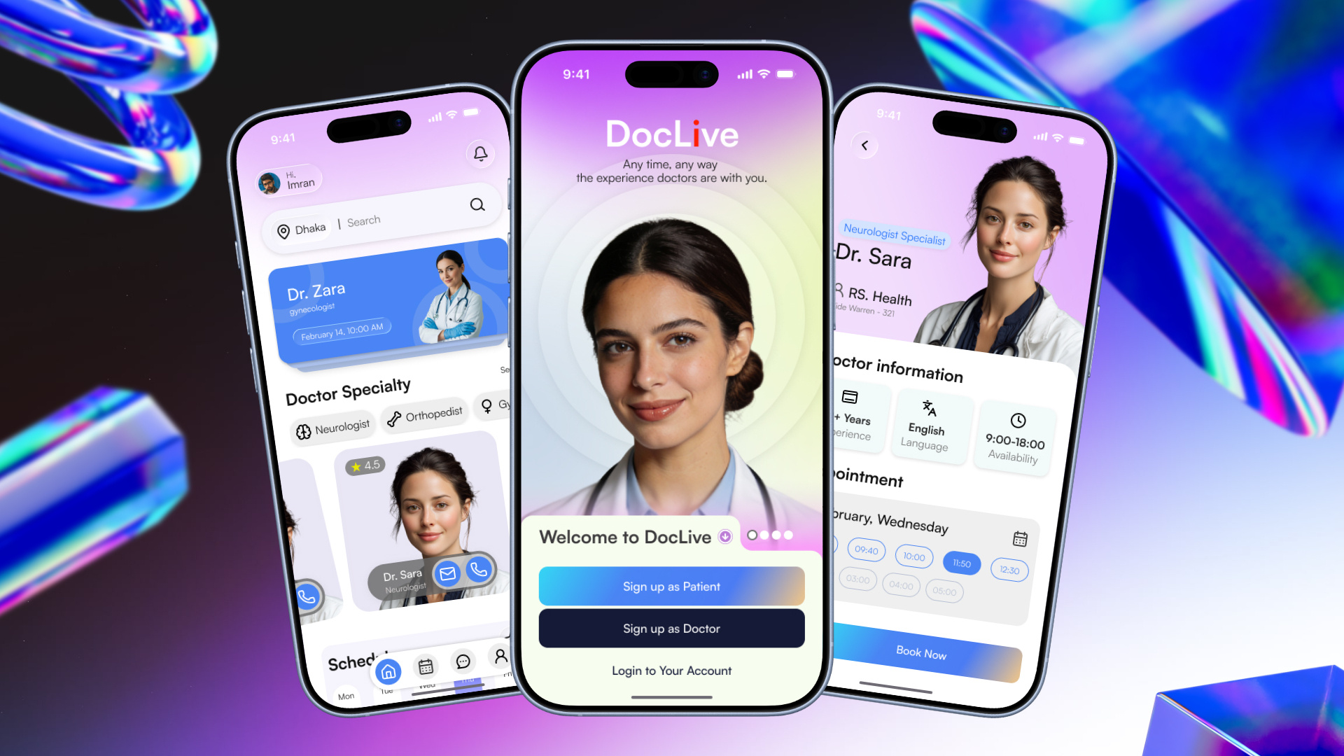 DocLive | Doctor Appointment & Medical UI by Imran Hossain on Dribbble