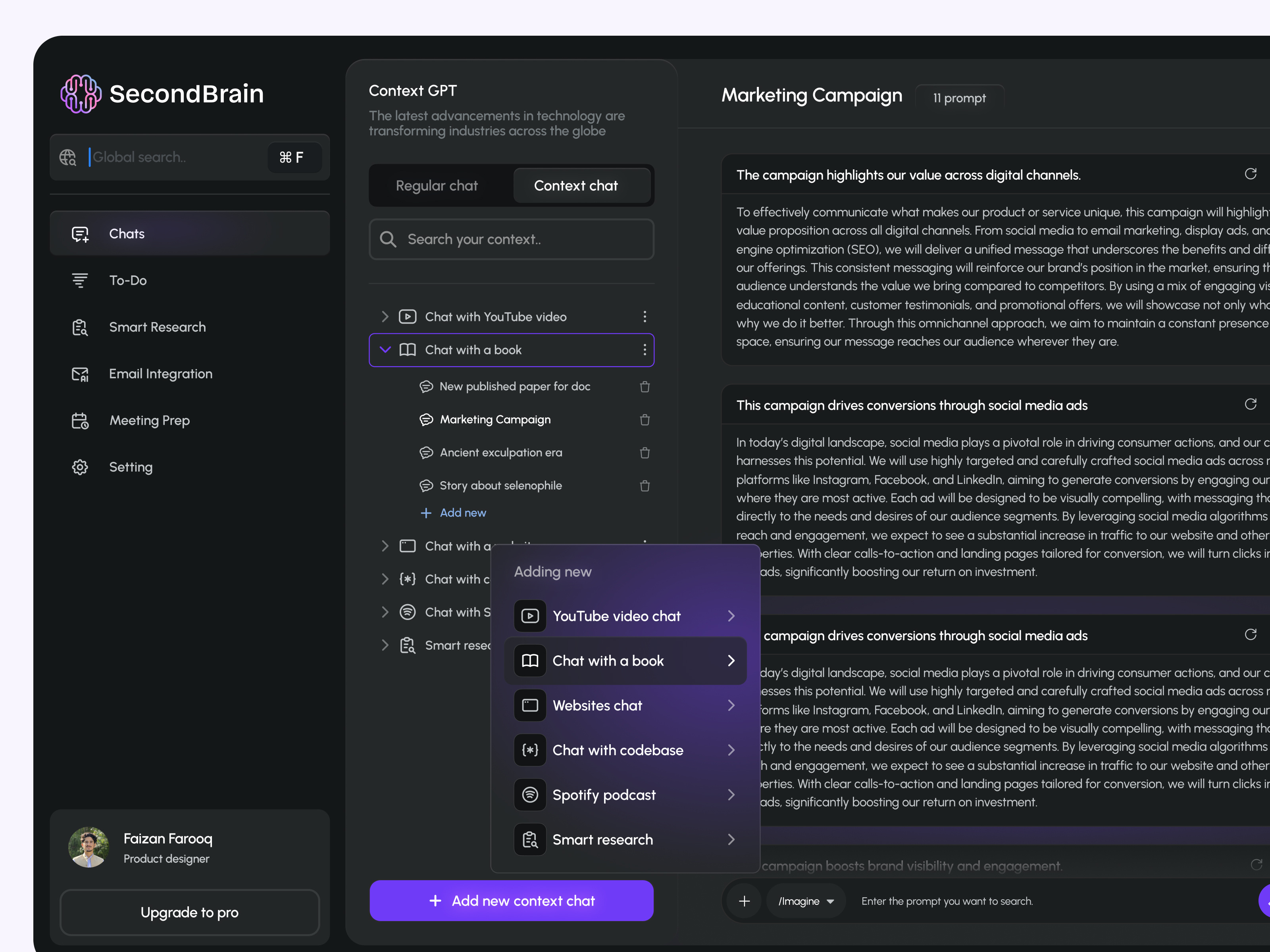 AI Chat Dashboard with Multi-Source Knowledge Inputs by Faizan on Dribbble
