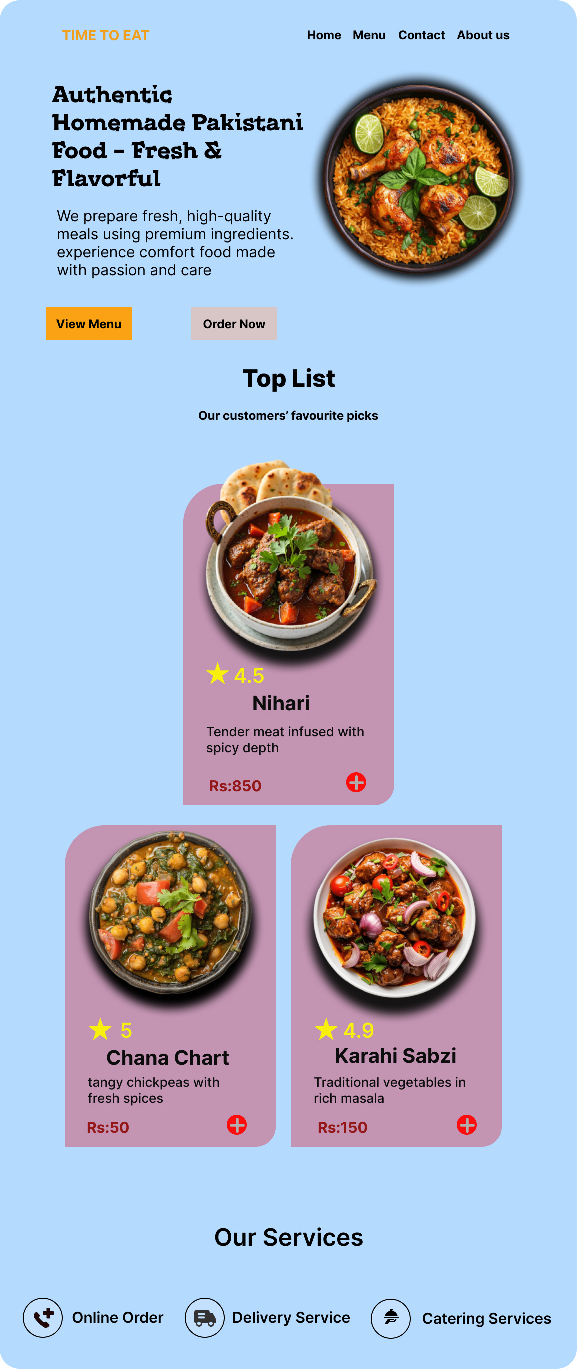 A modern take on authentic Pakistani cuisine by Faryal UI/UX Studio on ...