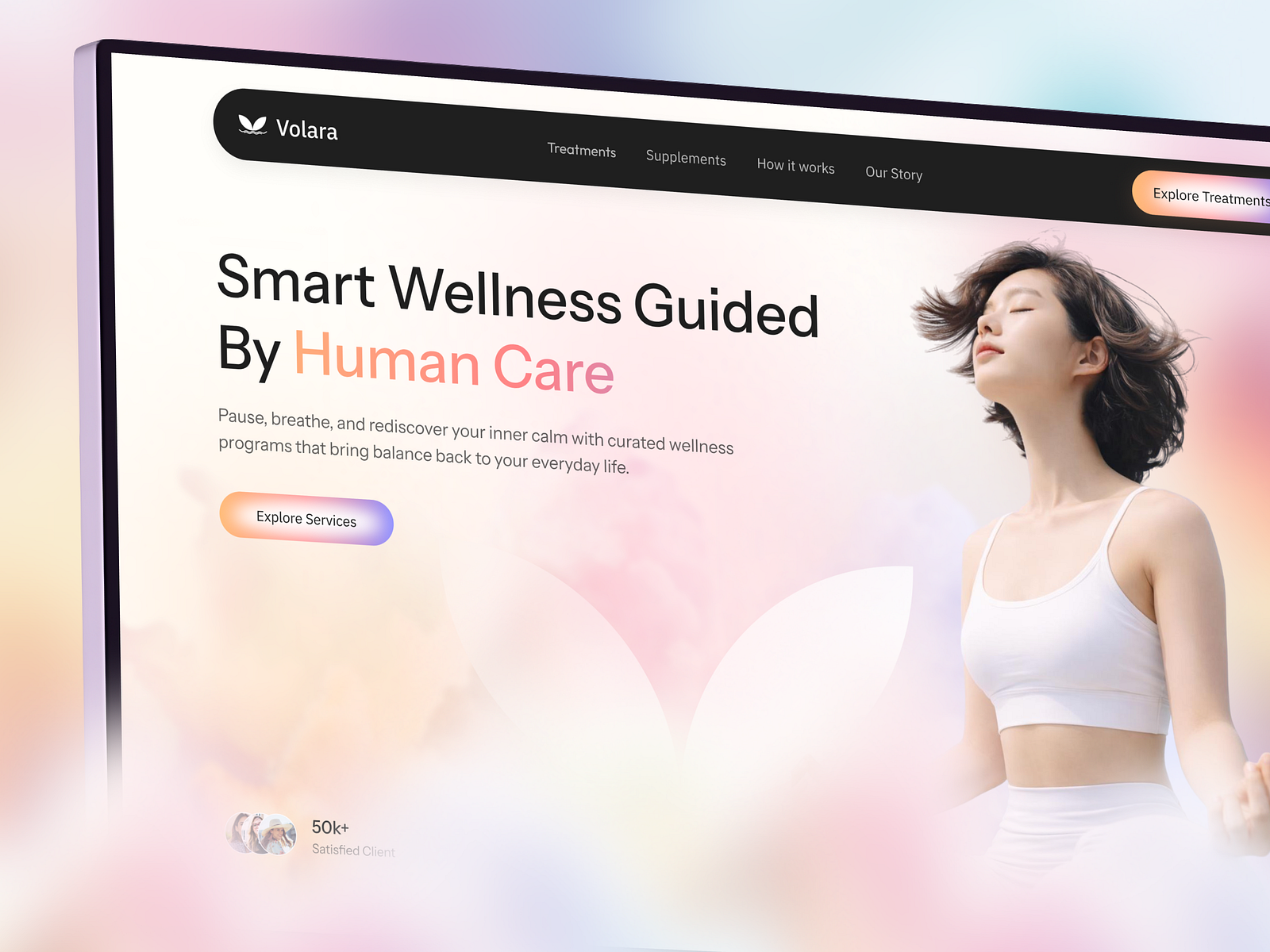 Smart Wellness Website Design by Abu Hossain on Dribbble