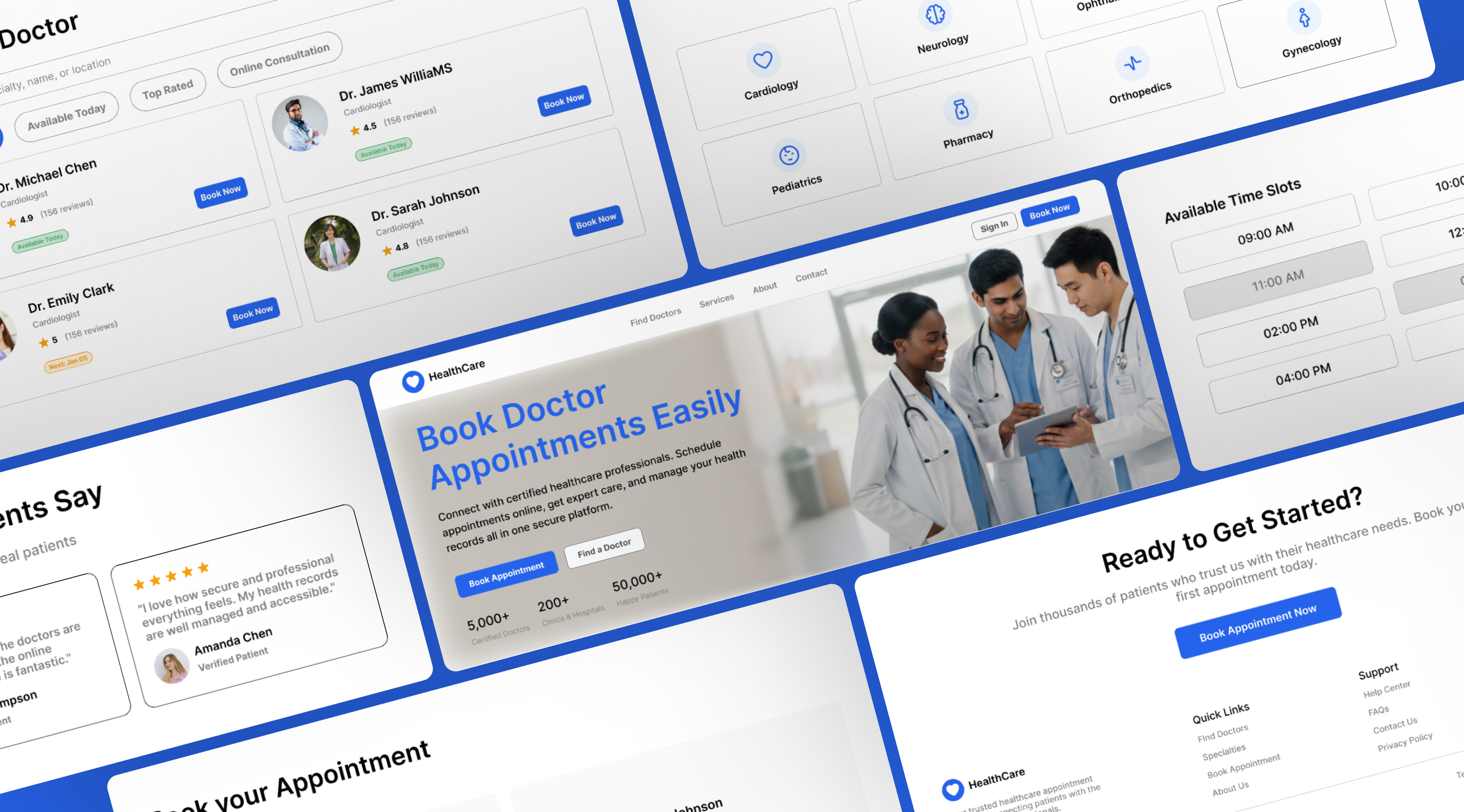 Healthcare Doctor Appointment Booking Website – UI/UX Design by Mehedi ...
