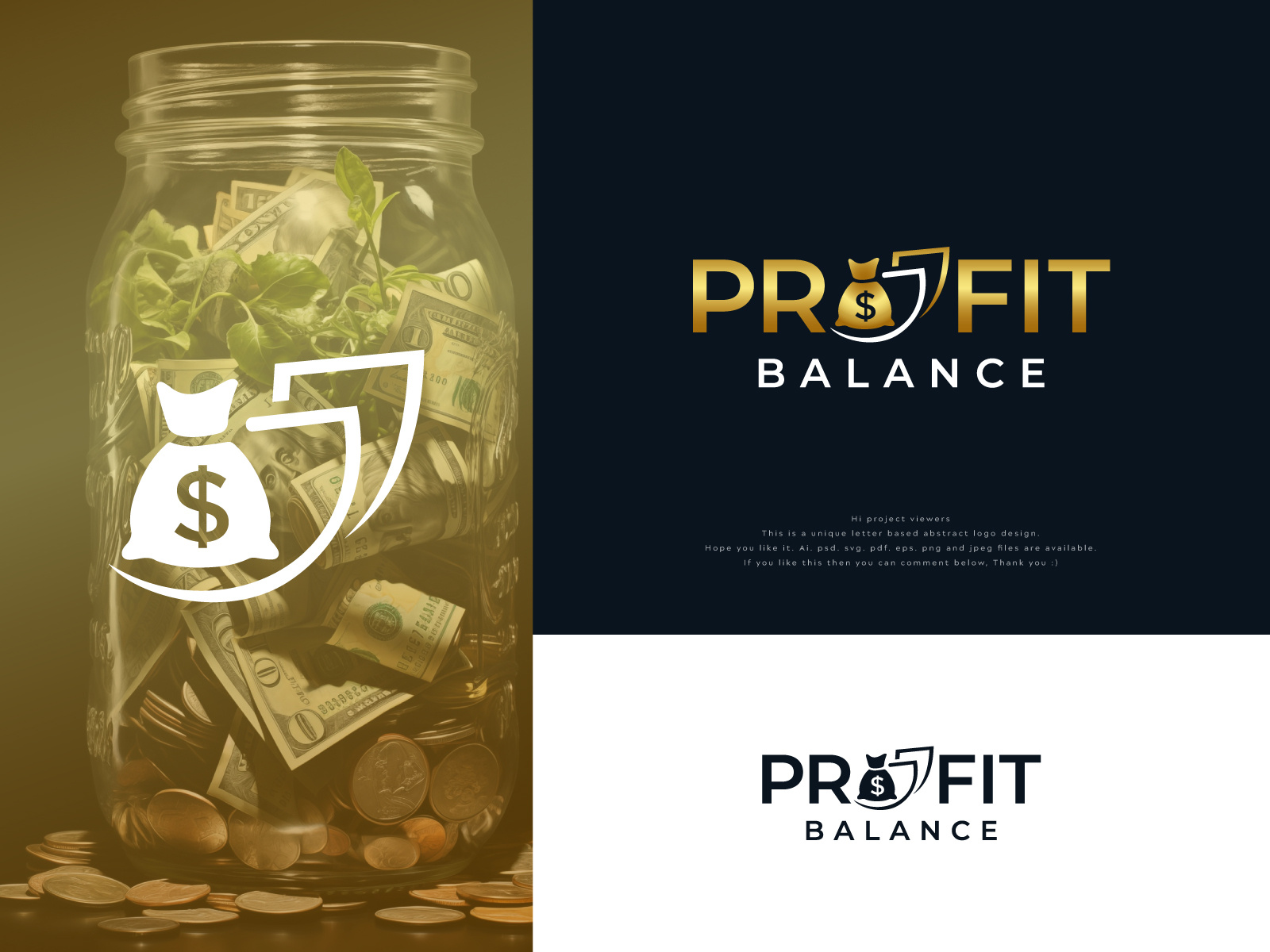 PROFIT letter-based logo by YA ARAFAT on Dribbble