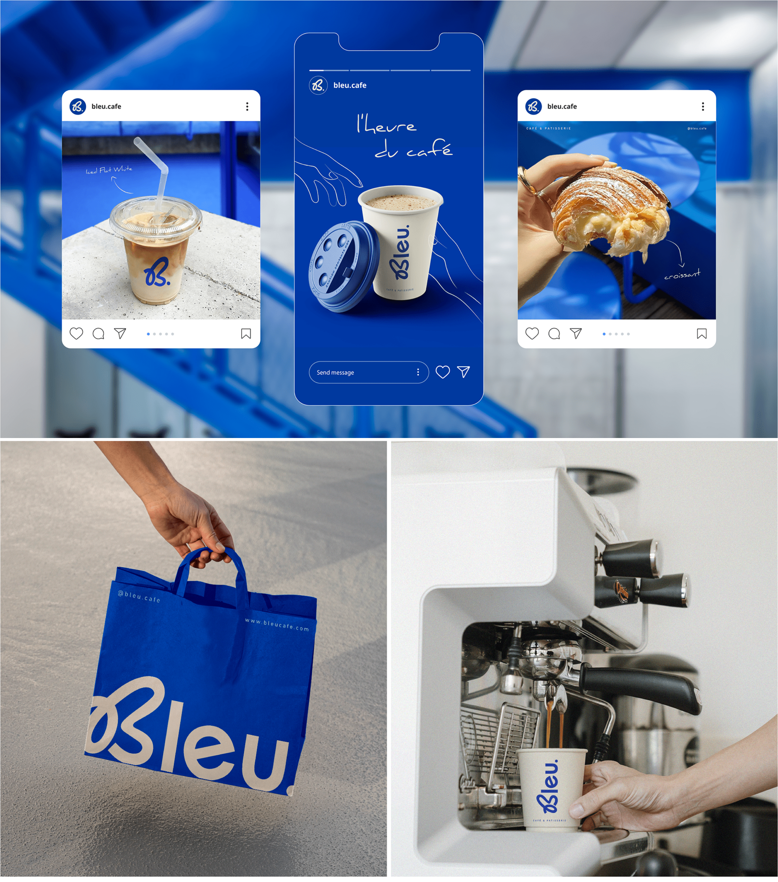 Bleu Logo Design by Wafflle STD on Dribbble
