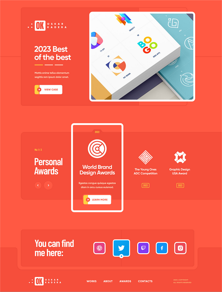Portofolio Web Design by Wafflle STD on Dribbble