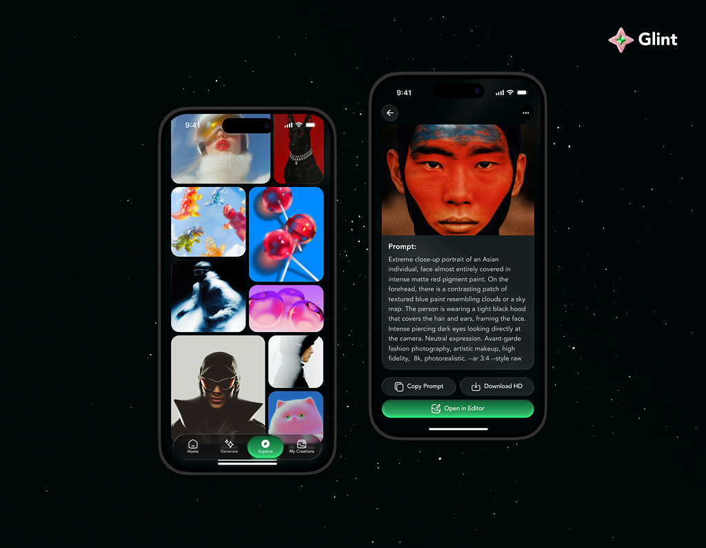 Glint AI by Vlad Chentsov on Dribbble