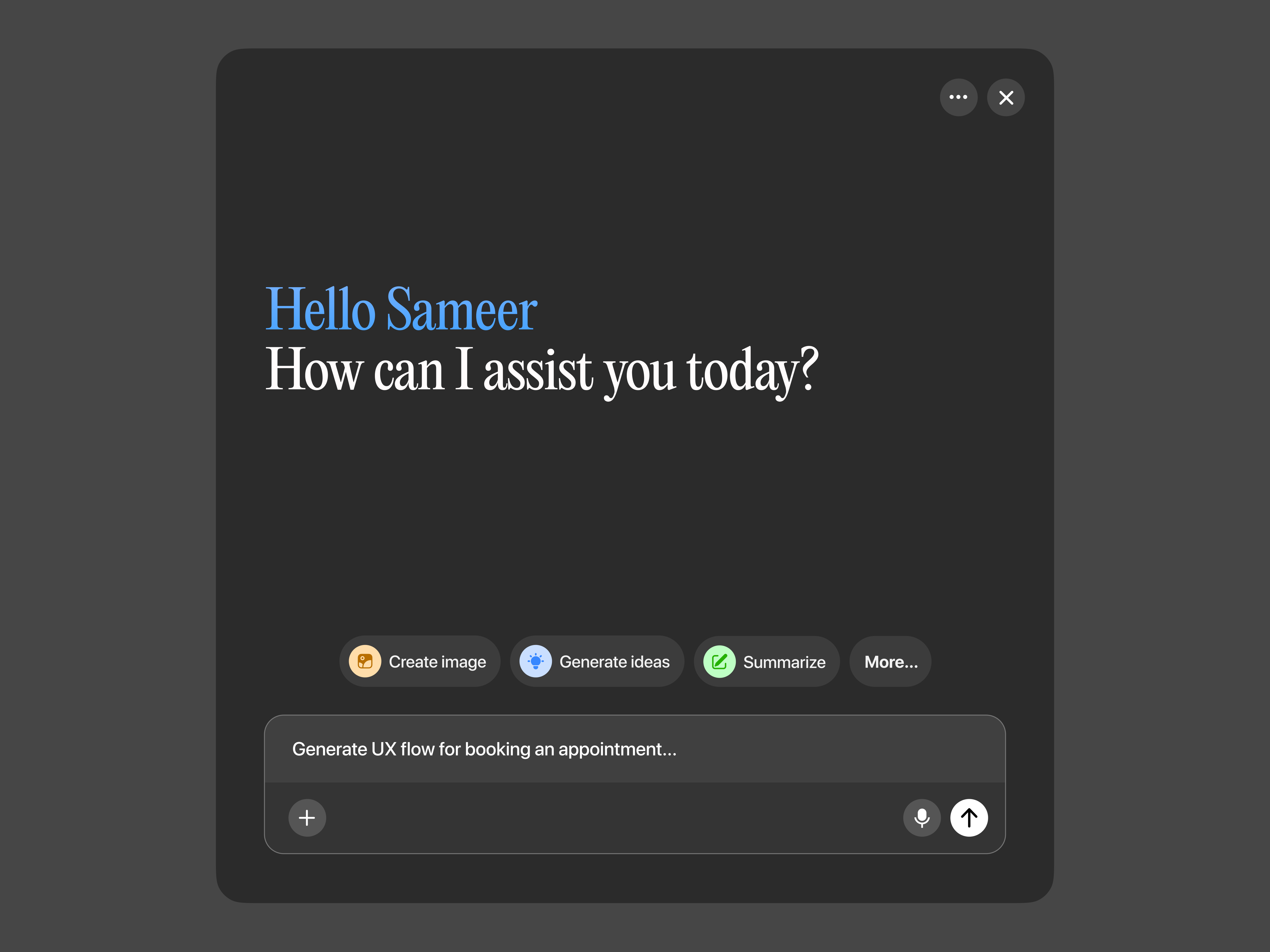 AI Chat Interface UI (Light & Dark) by Sameer on Dribbble
