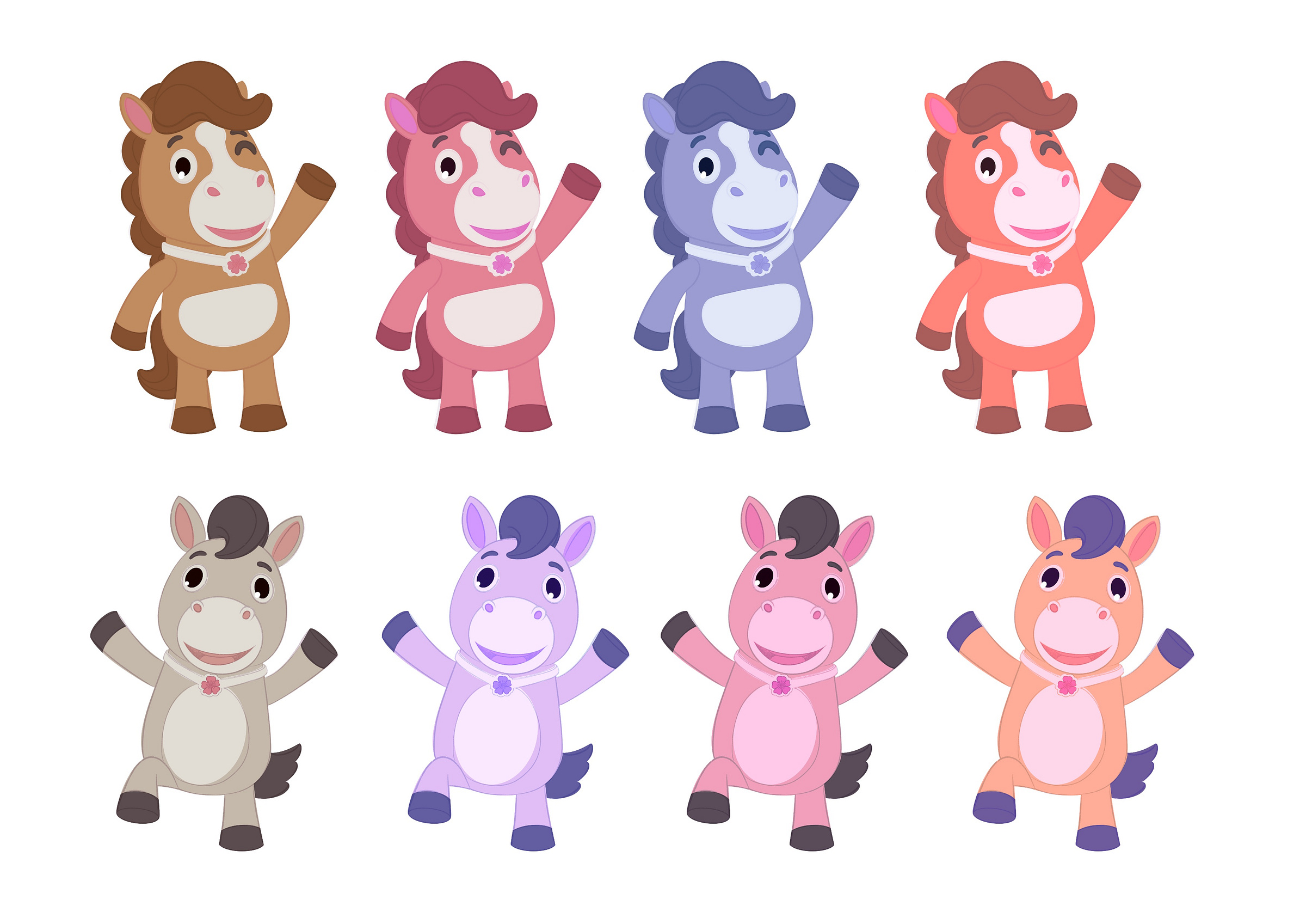 Character design sheet, the horse year 2026 by Anastasiia Hryvtsova on ...