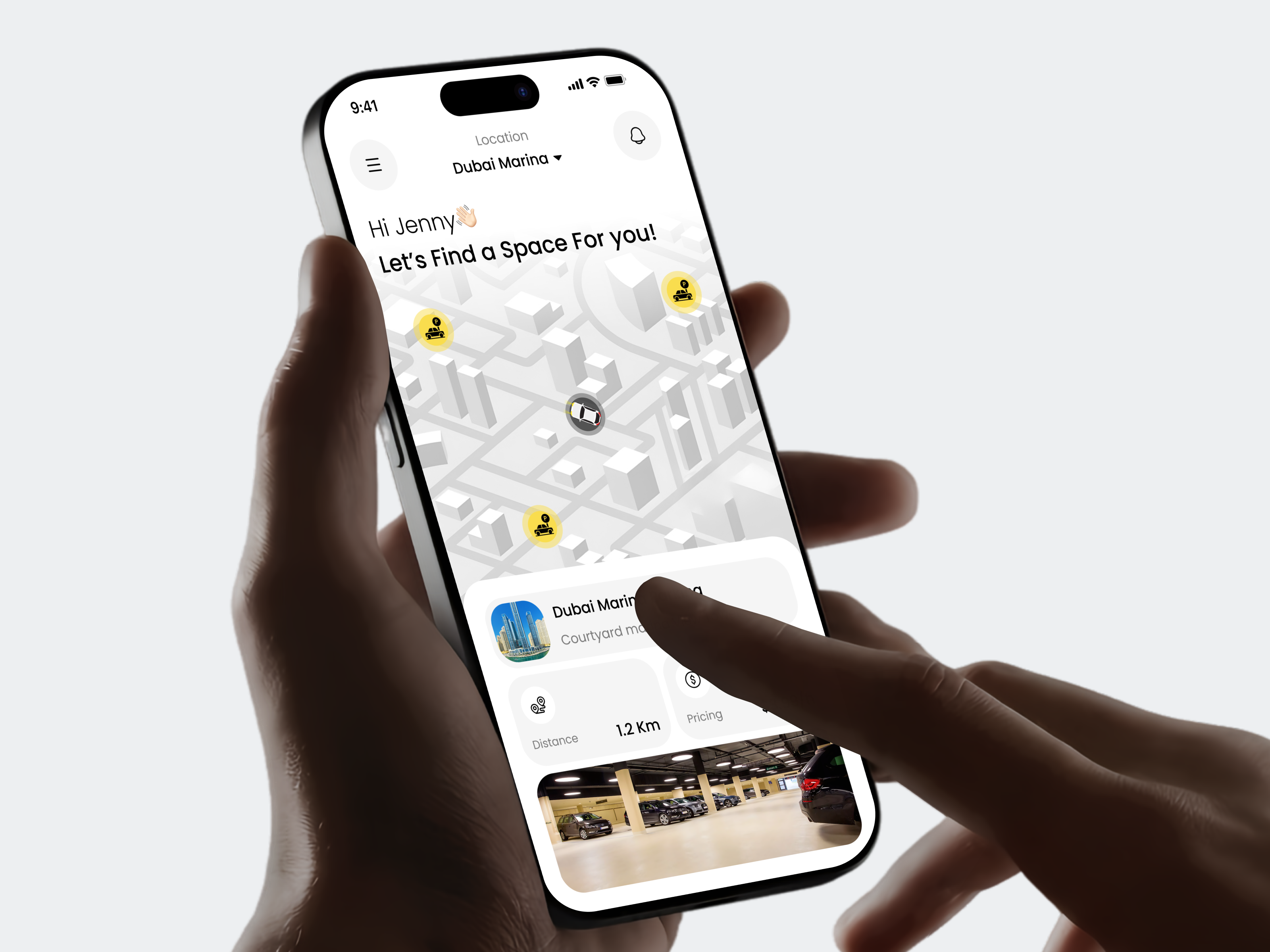 Parking Finder Mobile App by Helal Hossain on Dribbble