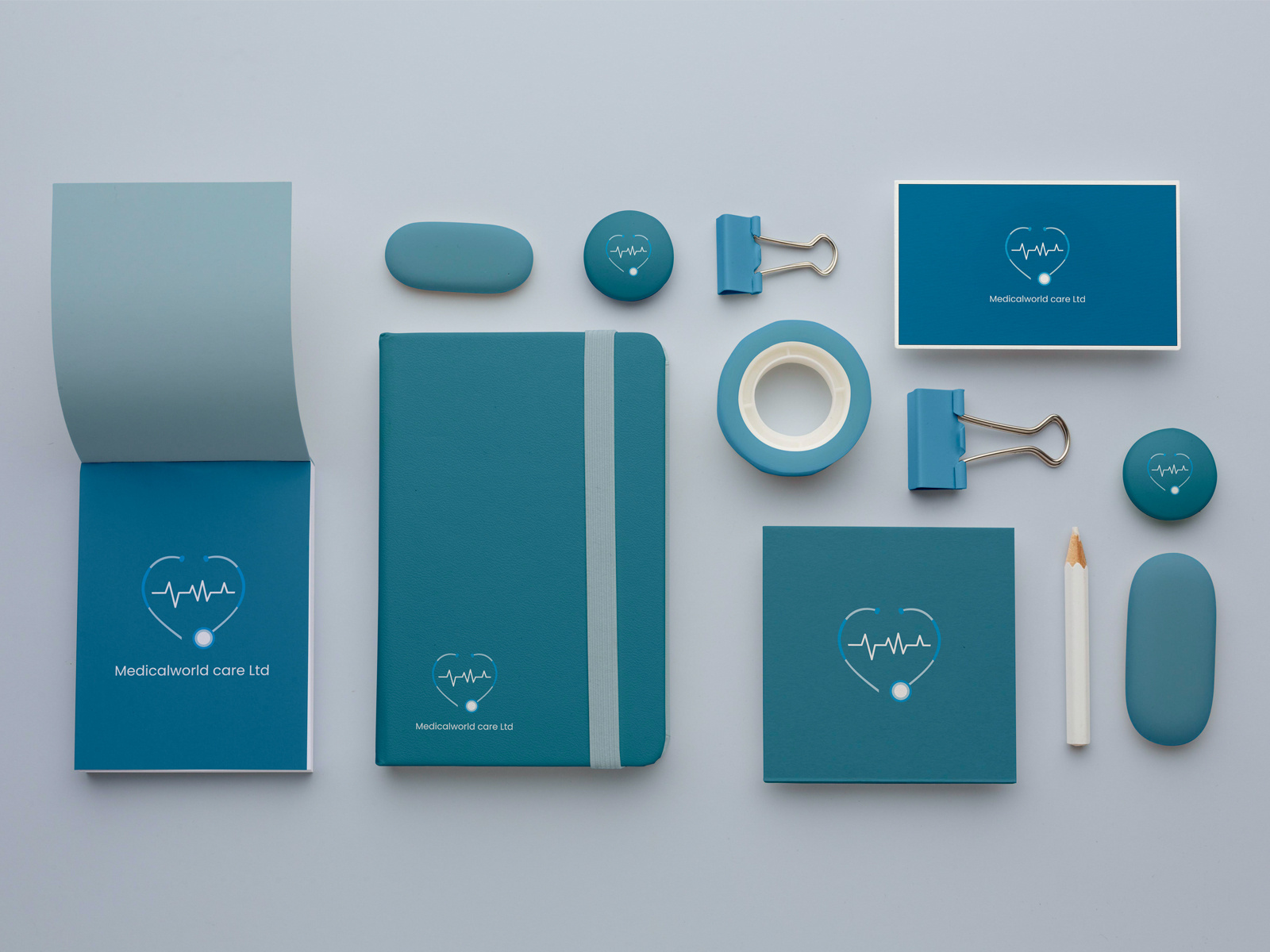 Medical Health Brand Identity With Animation by Graphic Upshot on Dribbble