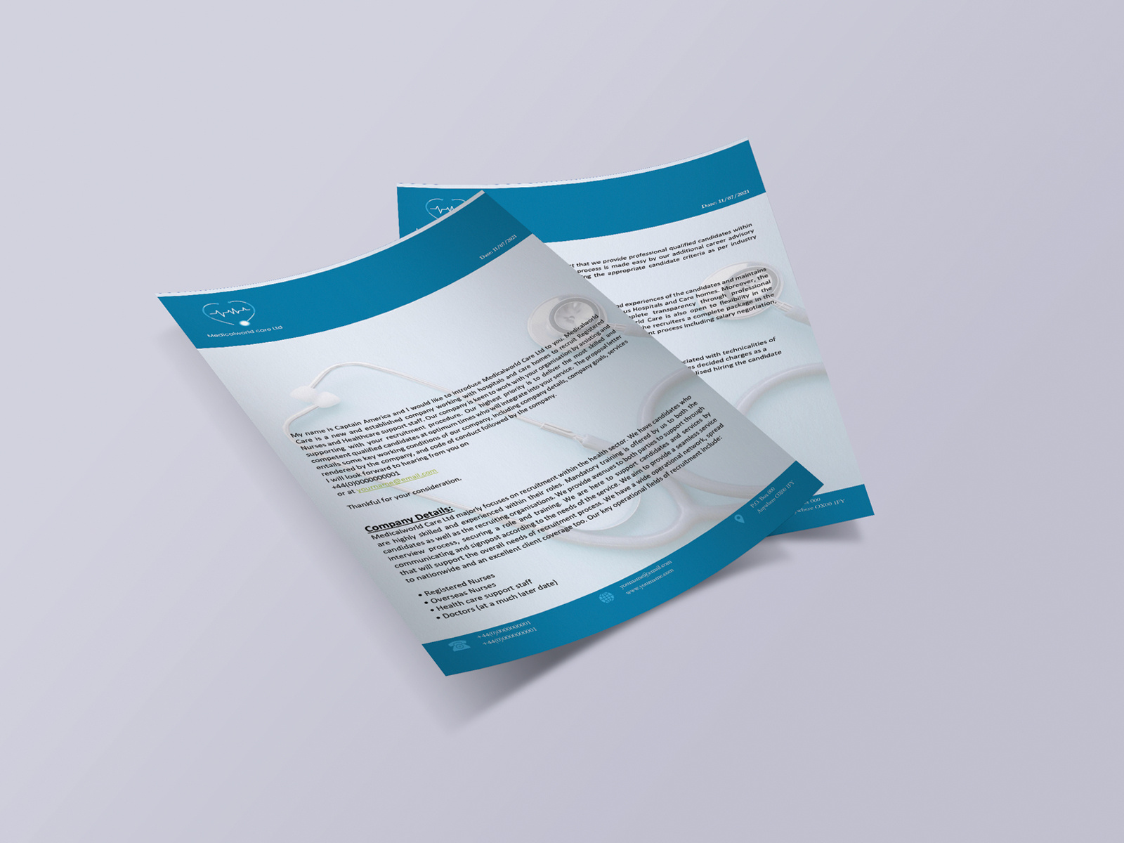 Medical Health Brand Identity With Animation by Graphic Upshot on Dribbble