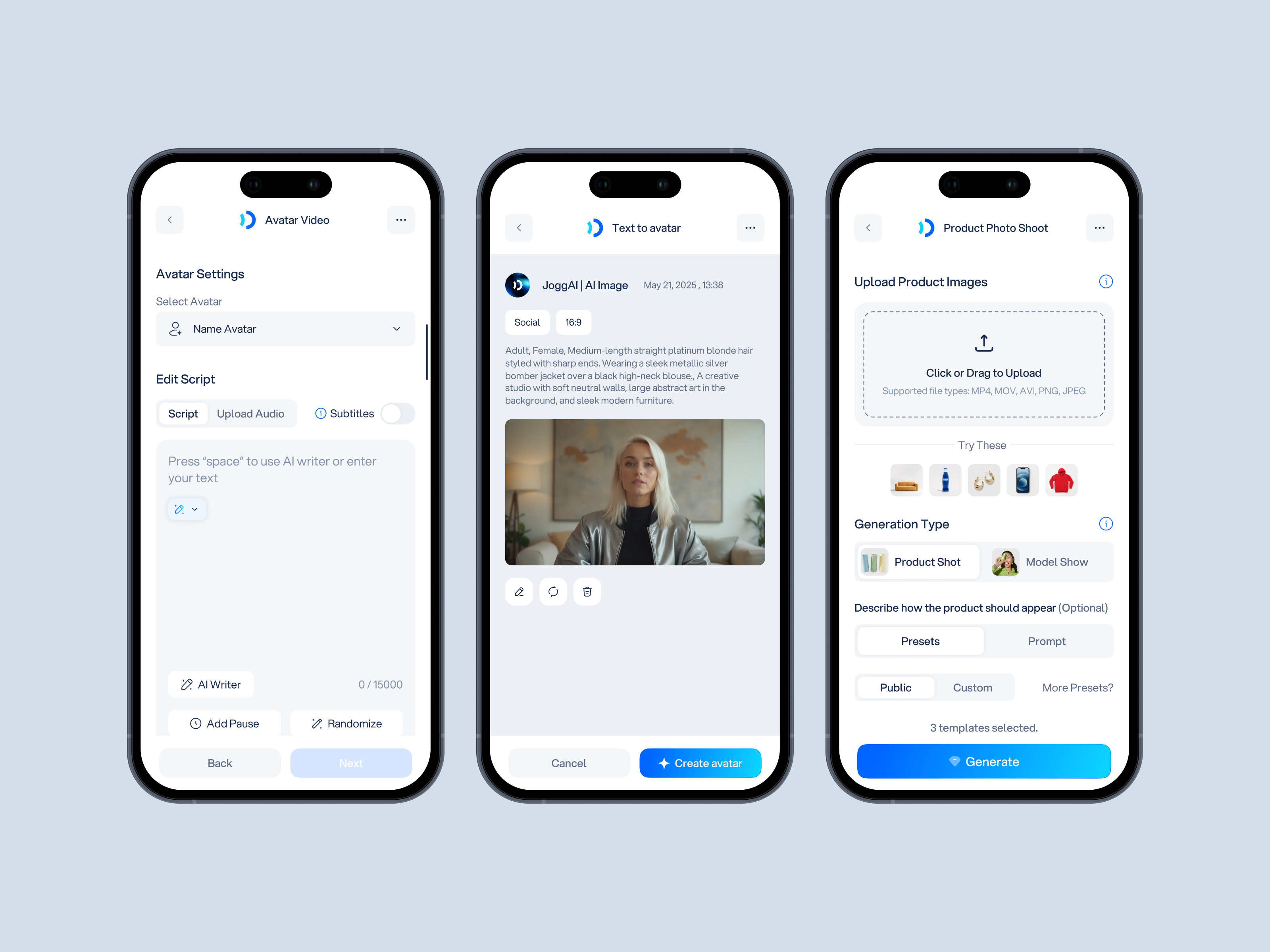 AI Avatar Platform UI/UX Design by Linur for Eloqwnt on Dribbble