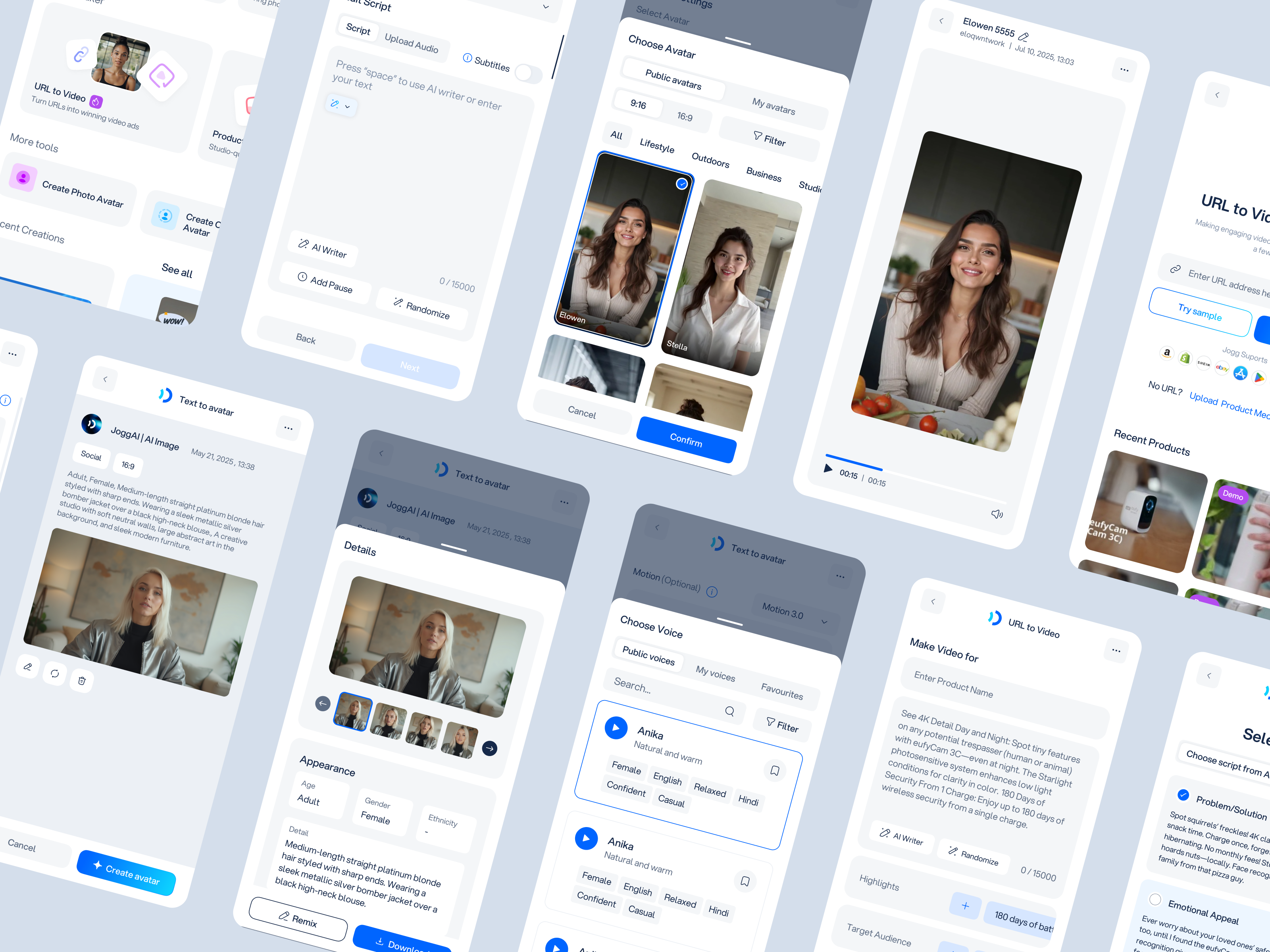 AI Avatar Platform UI/UX Design by Linur for Eloqwnt on Dribbble