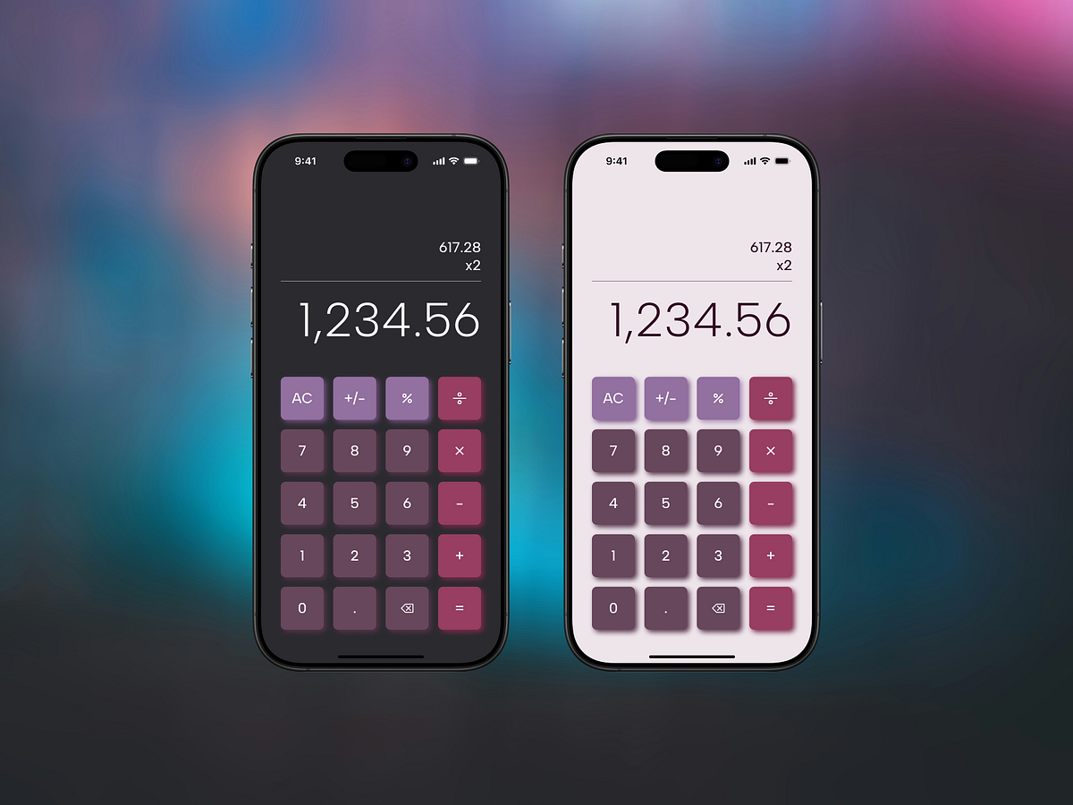 004 Daily UI - Calculator by Kim Anderson on Dribbble
