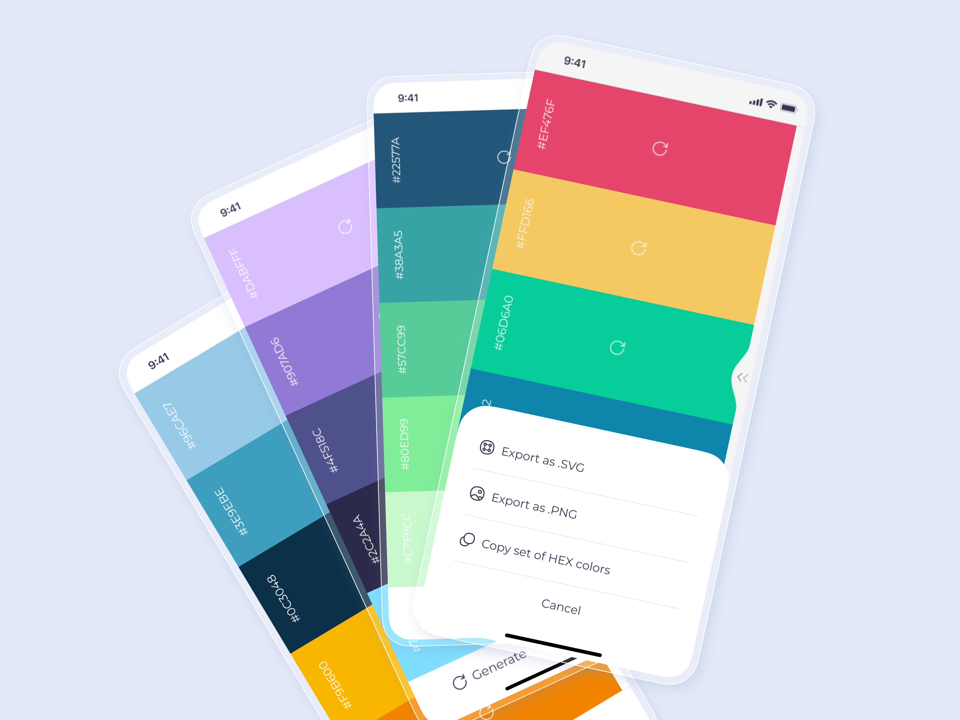 Color Generator Mobile App Design by Valentyna Dukhno on Dribbble