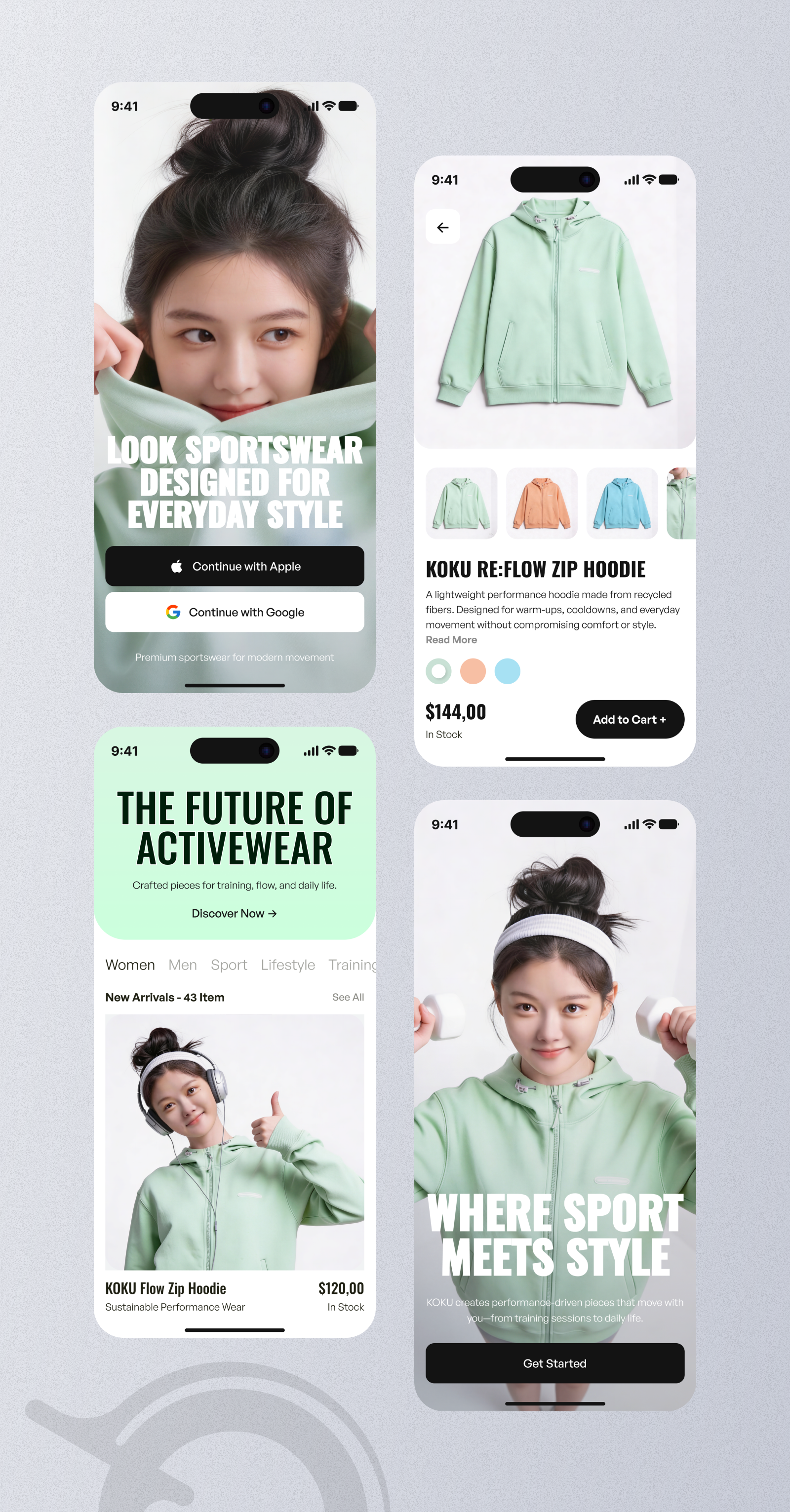 Modern Sportswear Shopping App — Mobile by Iqbal Tahir for Portal ...