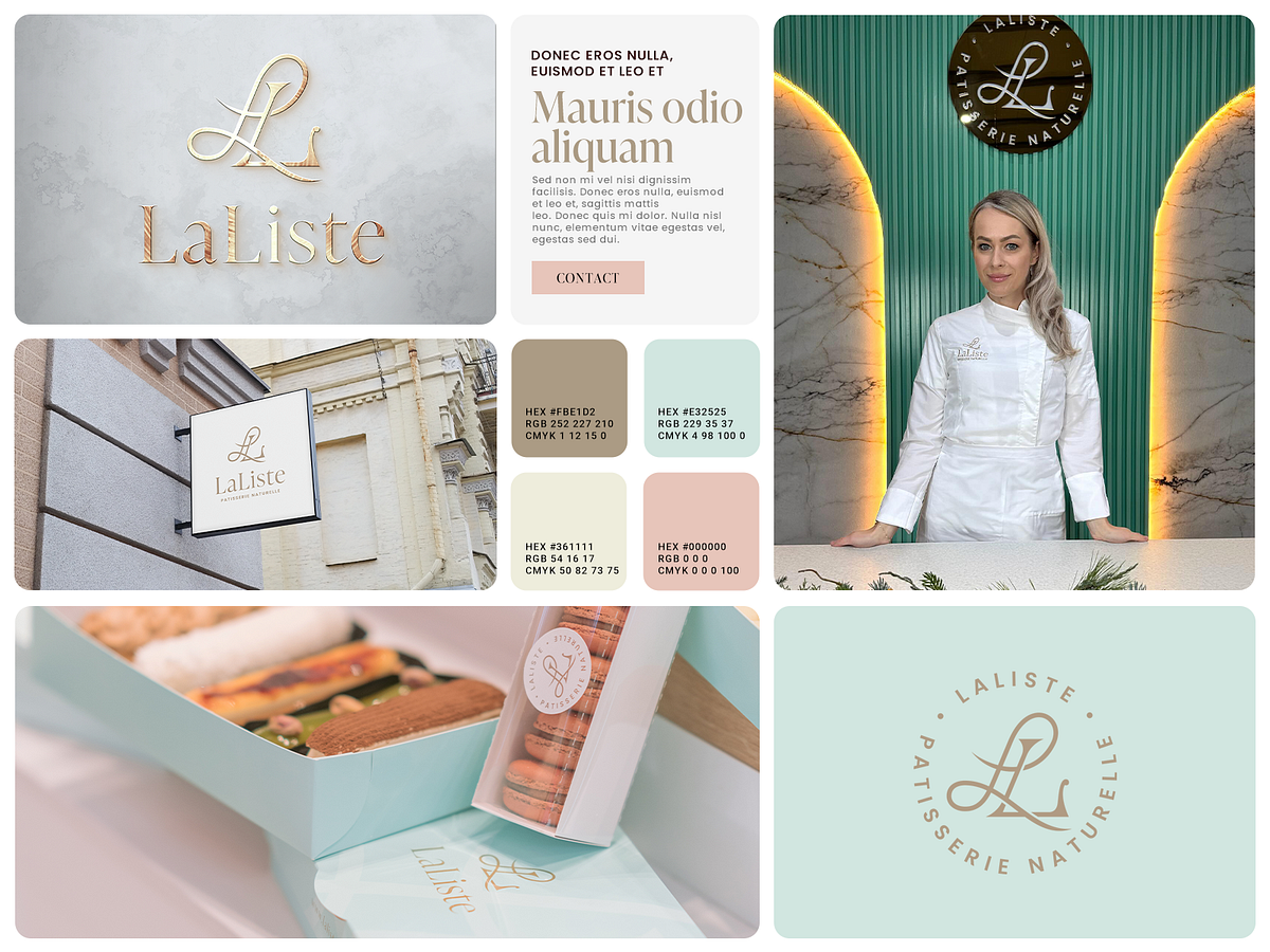 Artisanal Éclair Pastry Branding by Alex Mihis on Dribbble