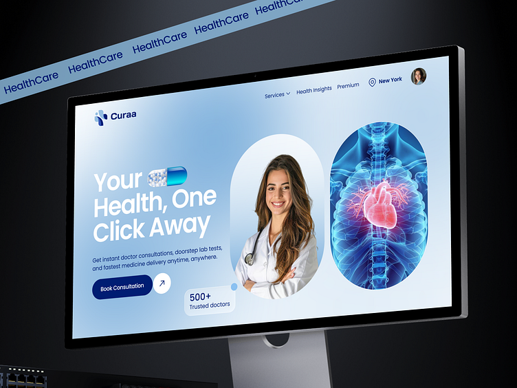 Curraa – Smart Healthcare Platform UI/UX by MQoS UI/UX for MultiQoS on Dribbble