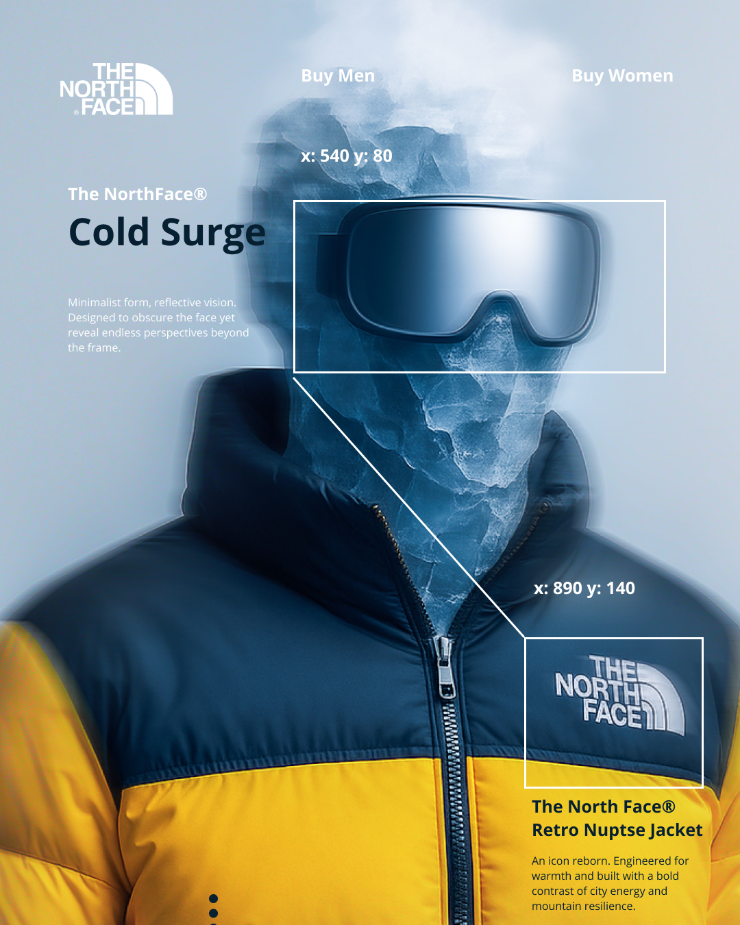 The NorthFace | Cold Surge by Matthew on Dribbble