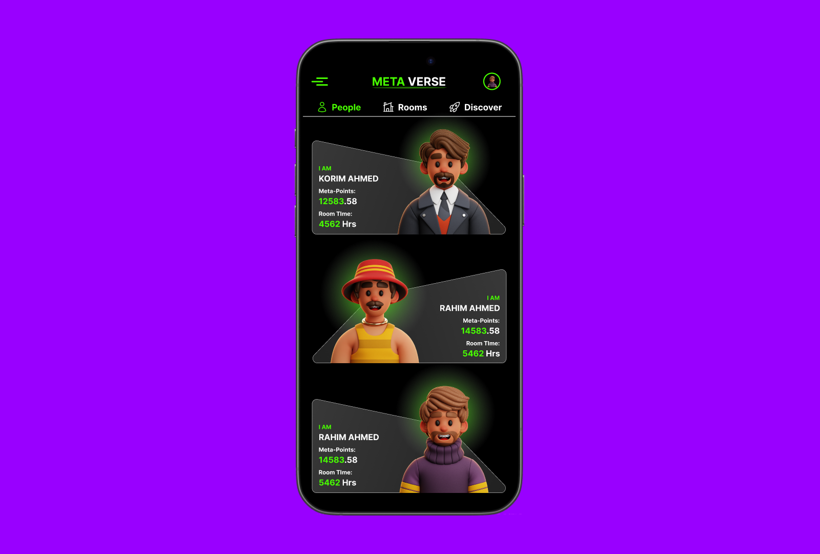 Meta Verse UI design app page by Azizur Rahman on Dribbble