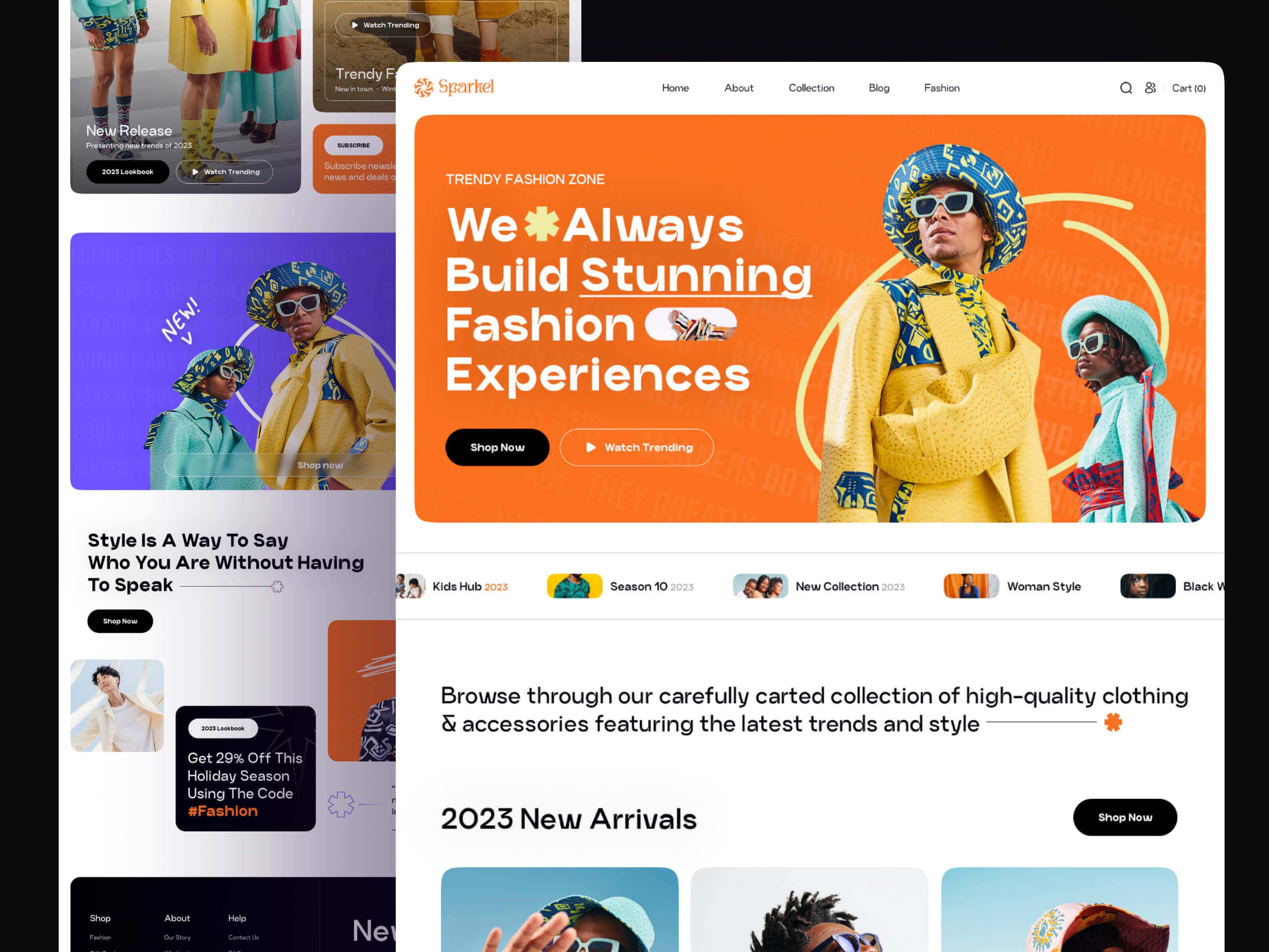 eCommerce Website: Sparkel Landing Page by Subash Chandra for Seative Digital on Dribbble