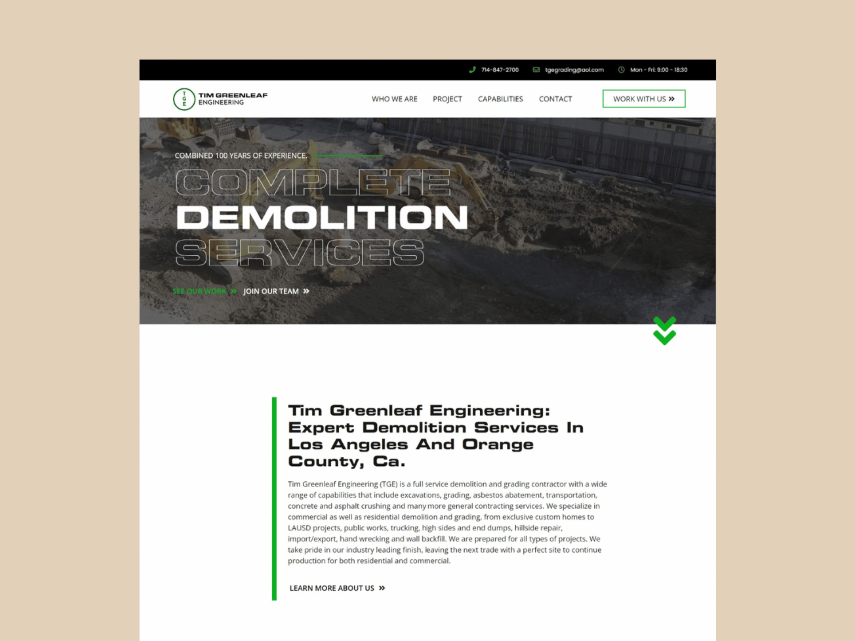 UI/UX and Web Design for a Demolition Services Company by Papa Abdou ...