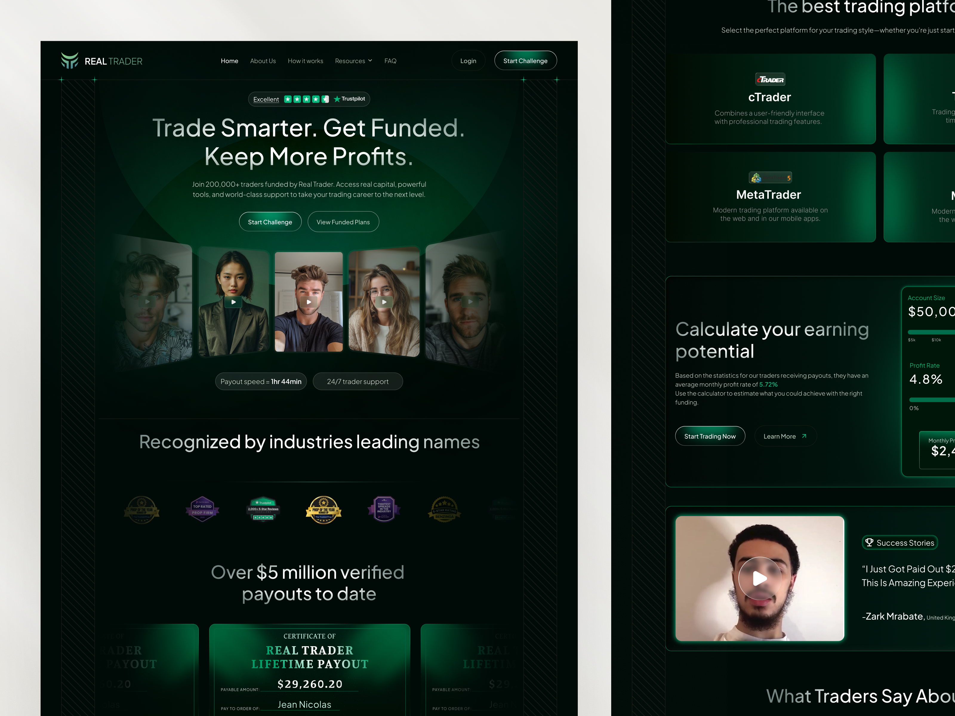 Prop Firm Website Design by Finhub Agency on Dribbble