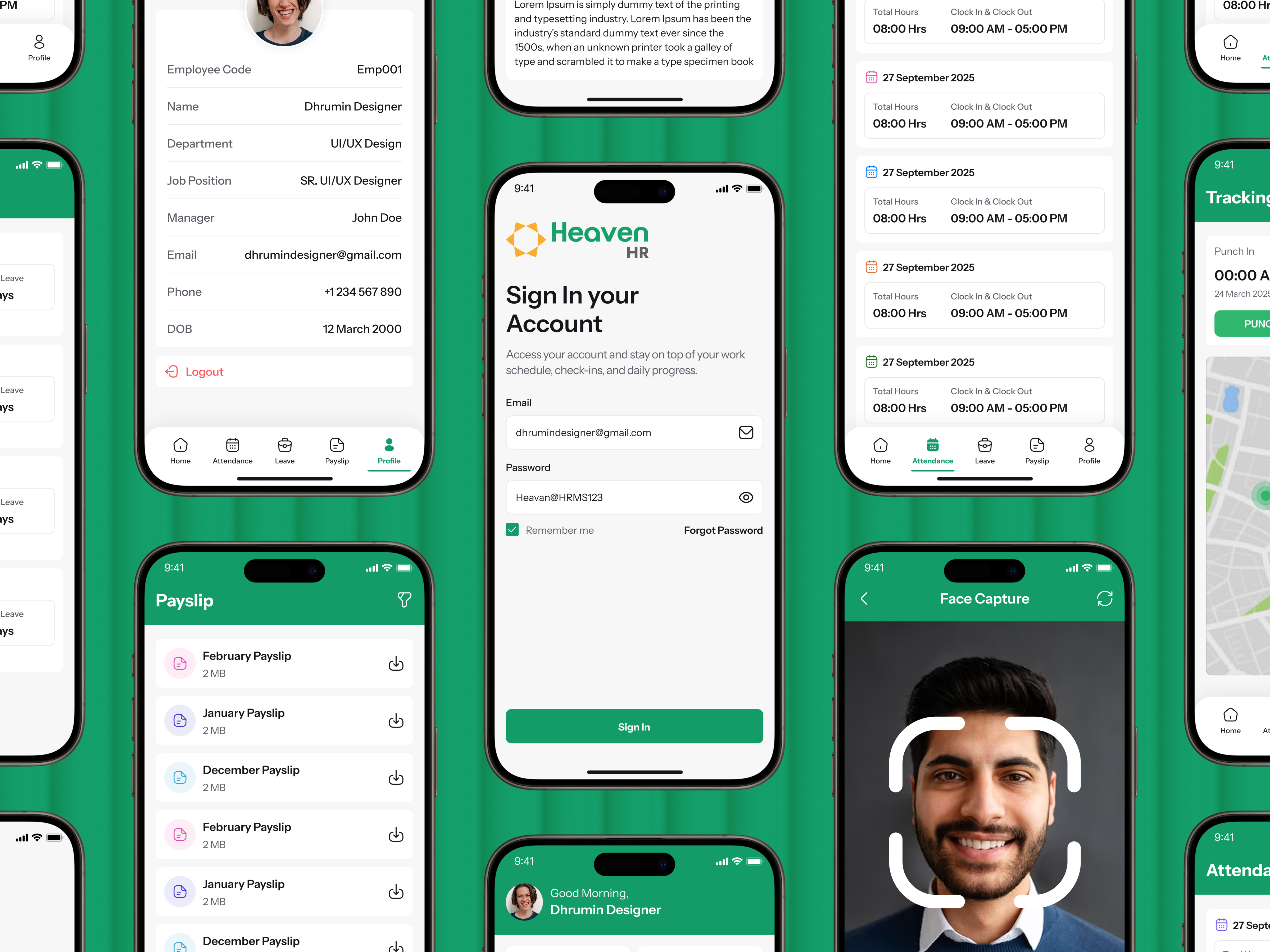 Heaven HRMS App by Rupesh kalkani on Dribbble