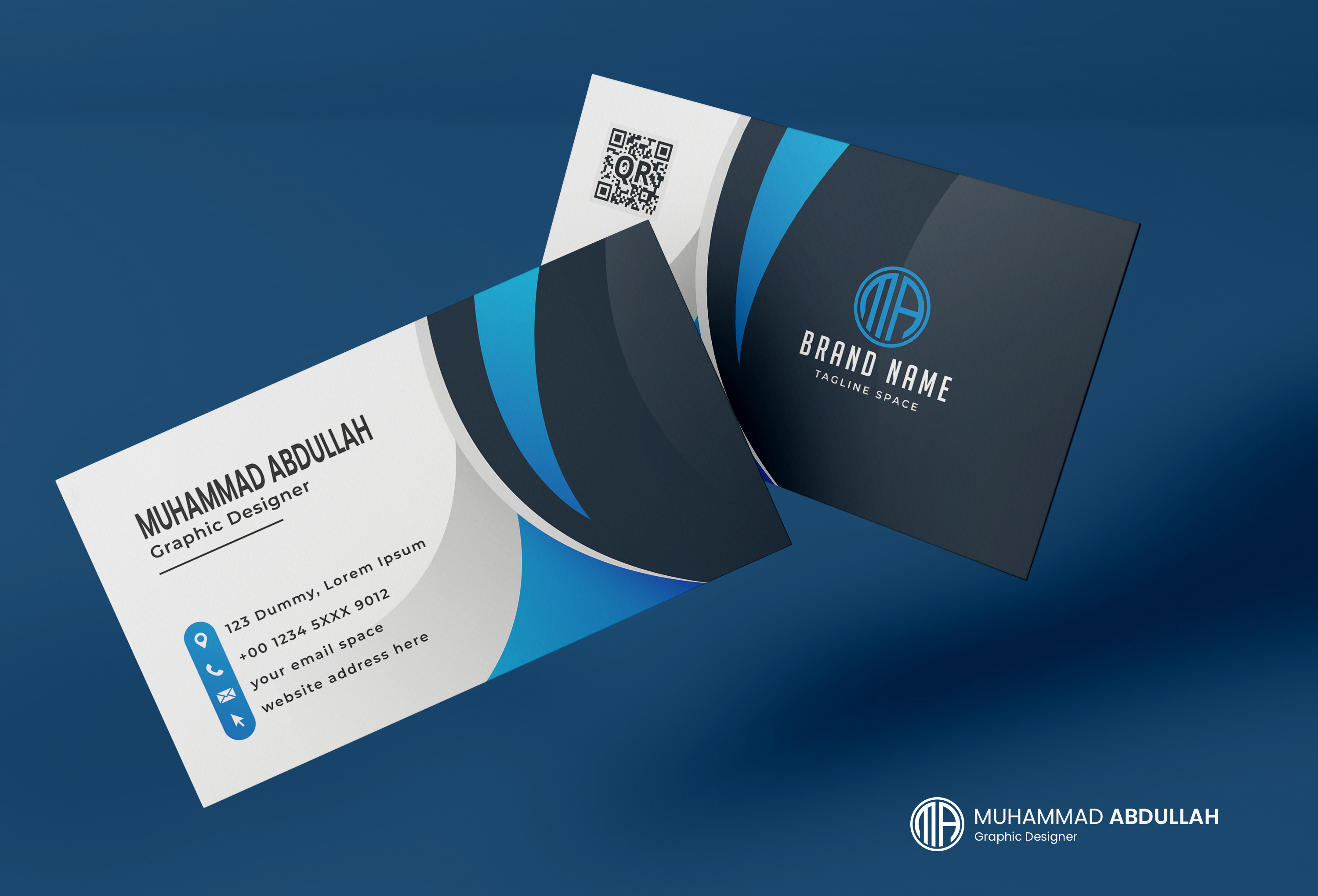 Professional Business Card Design by Muhammad Abdullah on Dribbble