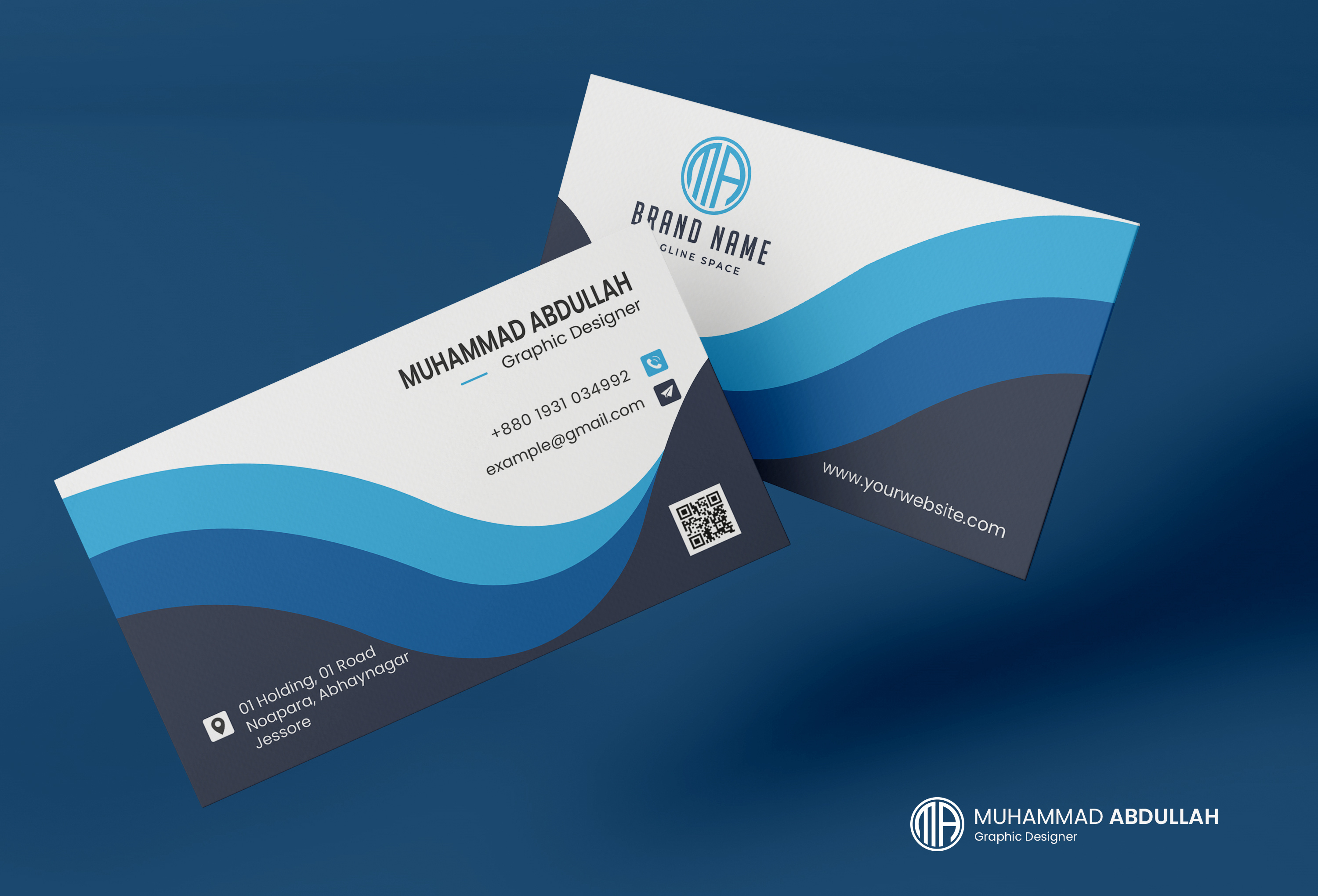 Professional Business Card Design by Muhammad Abdullah on Dribbble