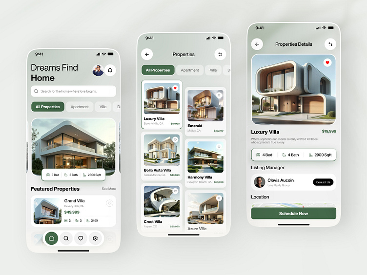 Real Estate & Property Finder App CozyHaven by Sahil Dobariya on Dribbble