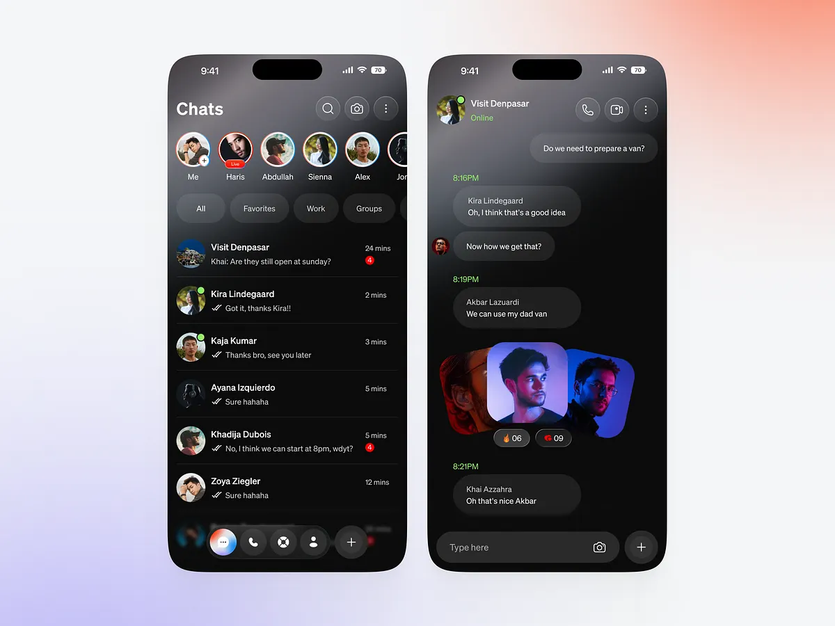 Browse thousands of Chat UI Mobile App images for design inspiration ...