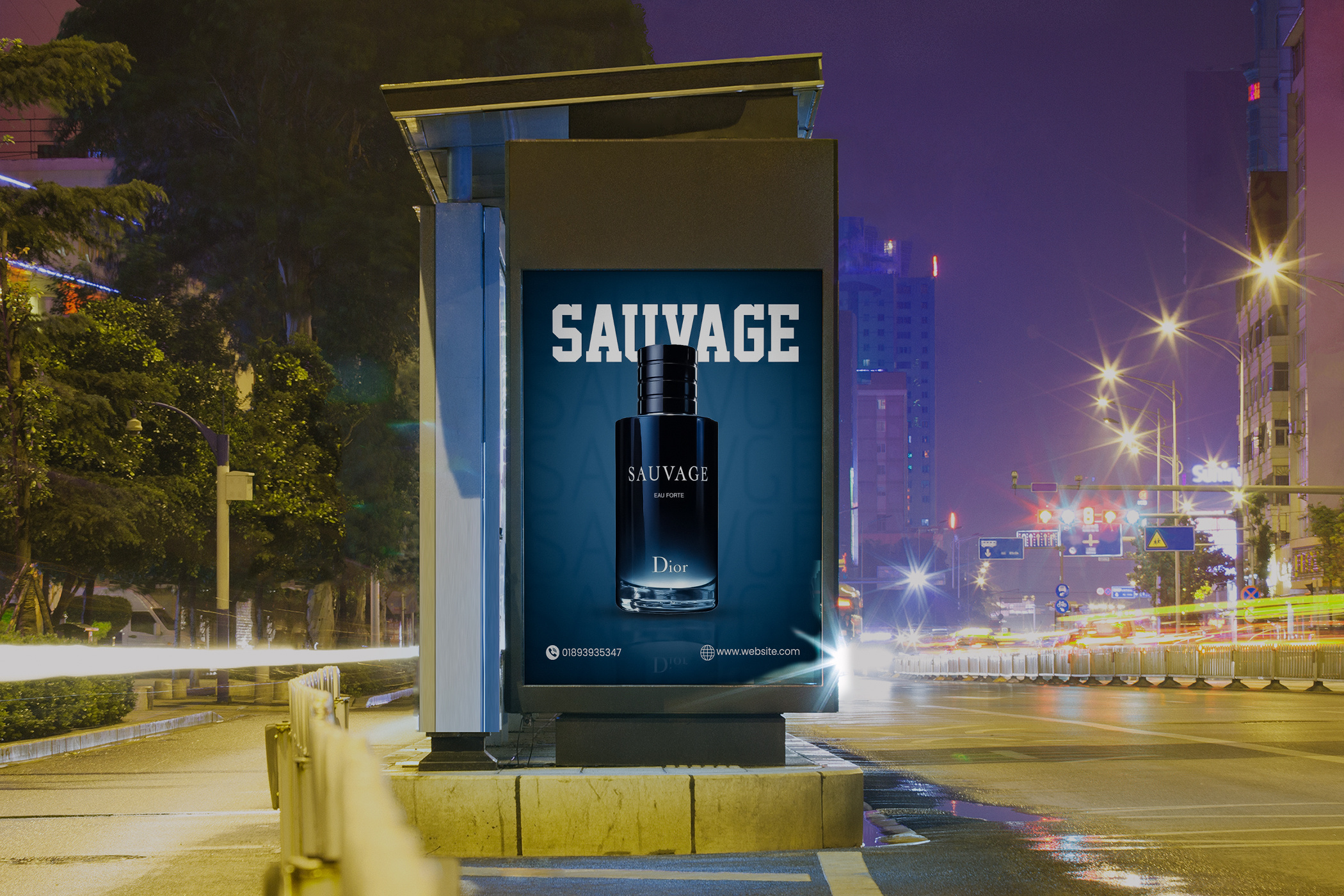 Sauvage Inspired Perfume Advertisement | Modern Luxury Poster. by ...