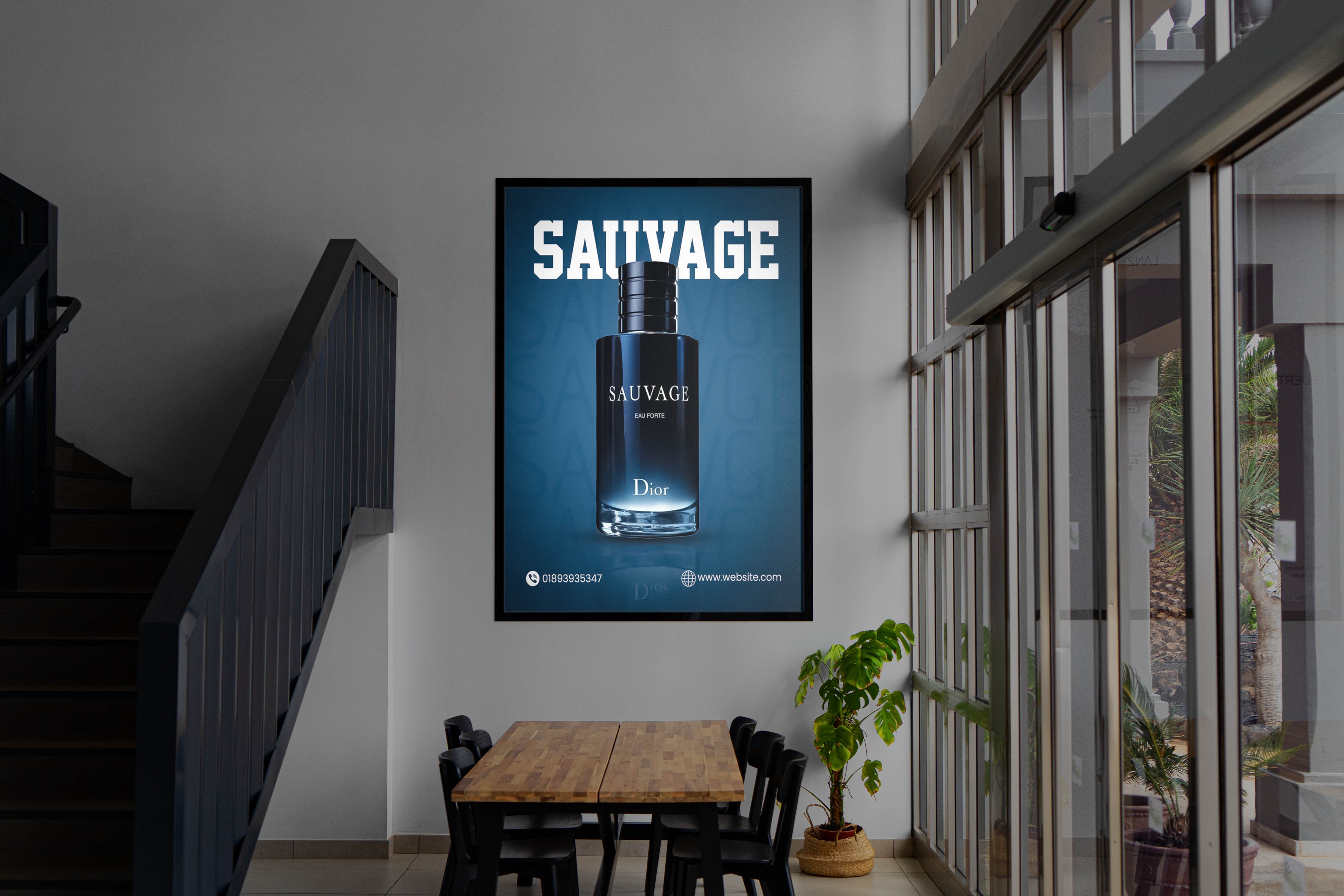 Sauvage Inspired Perfume Advertisement | Modern Luxury Poster. by ...