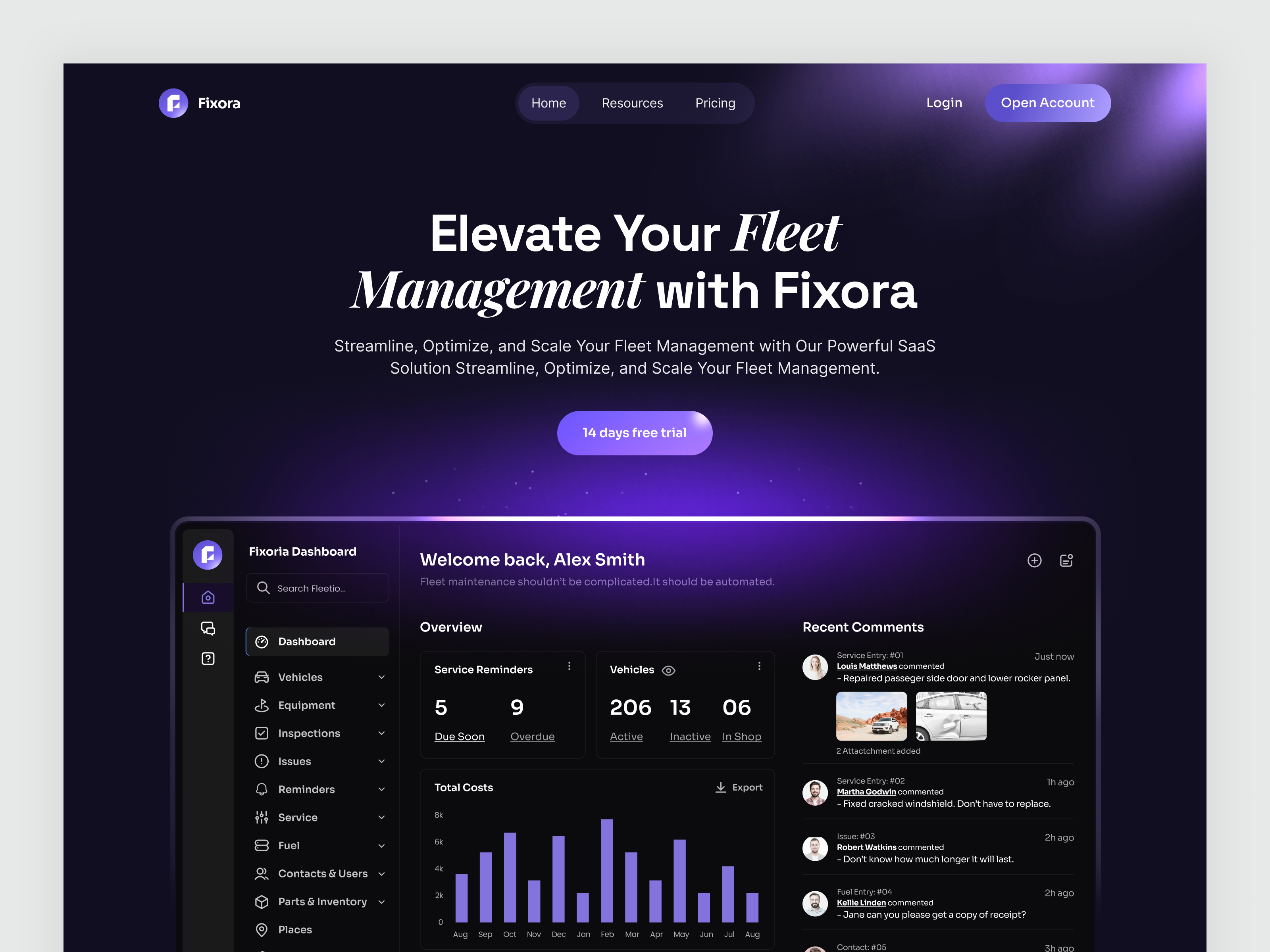 SaaS landing page hero section design by Tanbir Ahmed on Dribbble