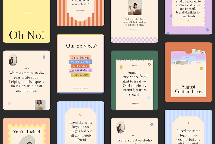 Playful Aesthetic Canva Template by Studio Provo on Dribbble