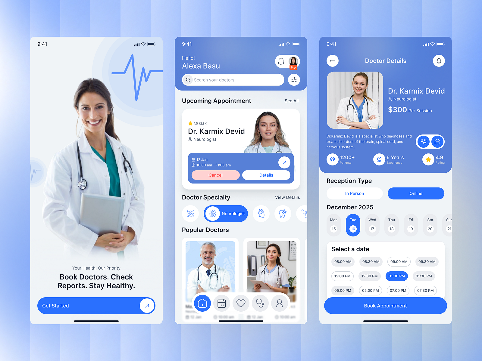 Digital Doctor Mobile App UI UX Design by uxui.raha on Dribbble
