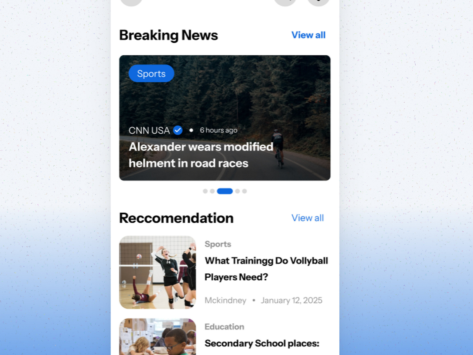 News App UI Redesign I redesigned an outdated news app to improv by ...