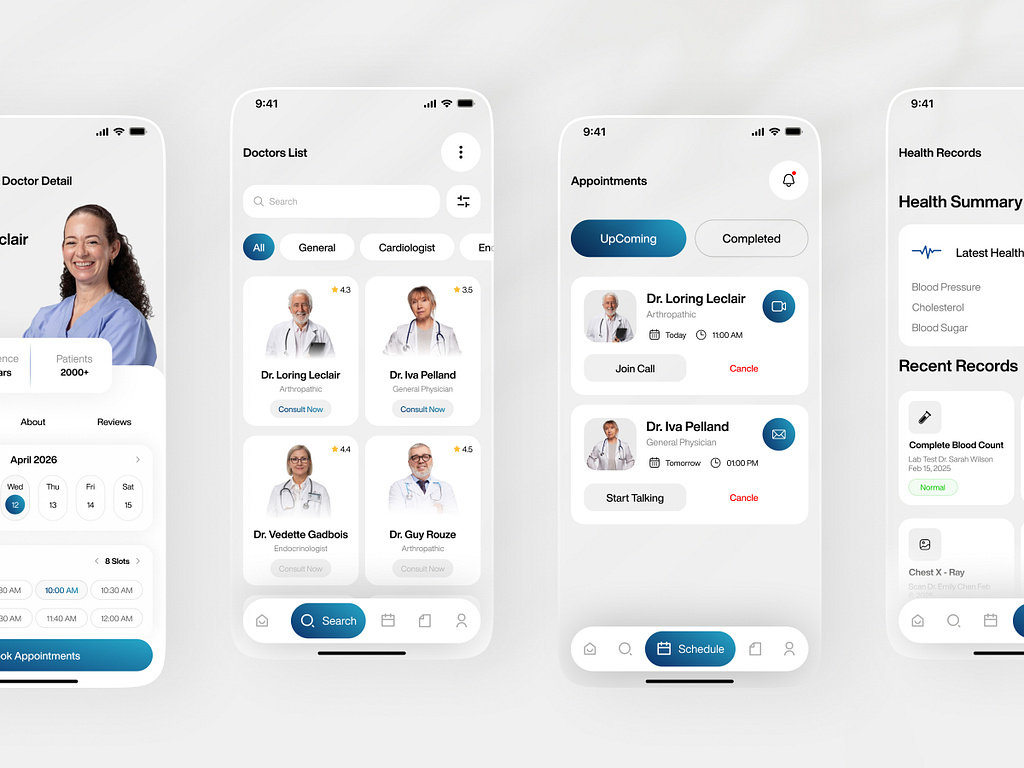 Doctor Booking & Telehealth App DocEase by Heloxone Design Studio on ...