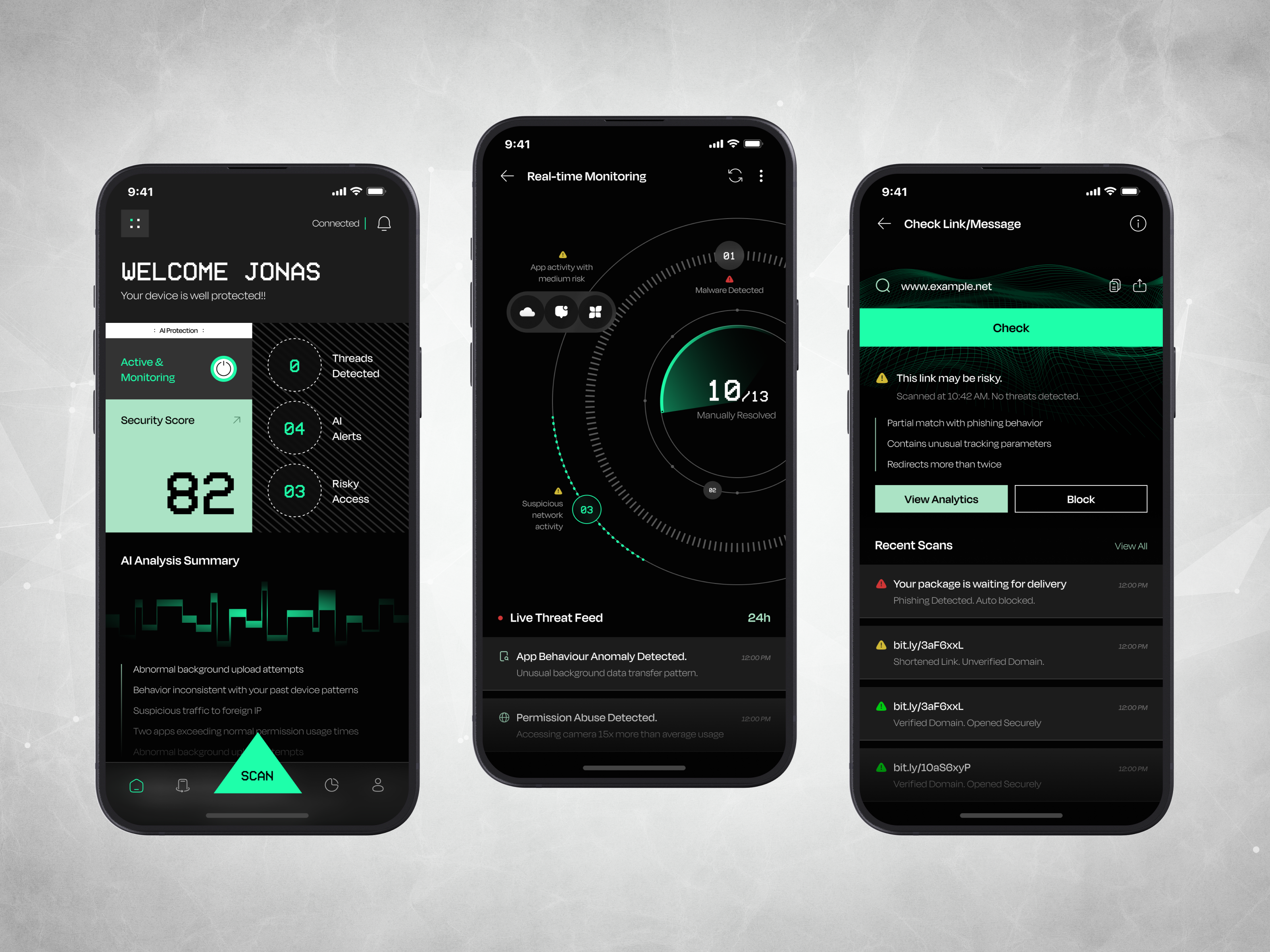 CyberAI: AI Cybersecurity & Threat Monitoring by MindInventory UI/UX ...