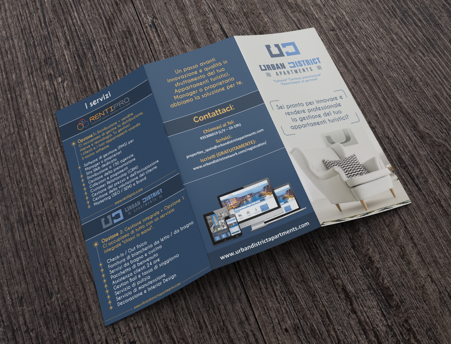 Brochure Design for Urban District Apartments by HM Design and Co. on ...