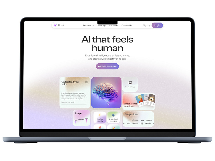 AI Assistant – Hero Section Exploration by Deep Cruze on Dribbble