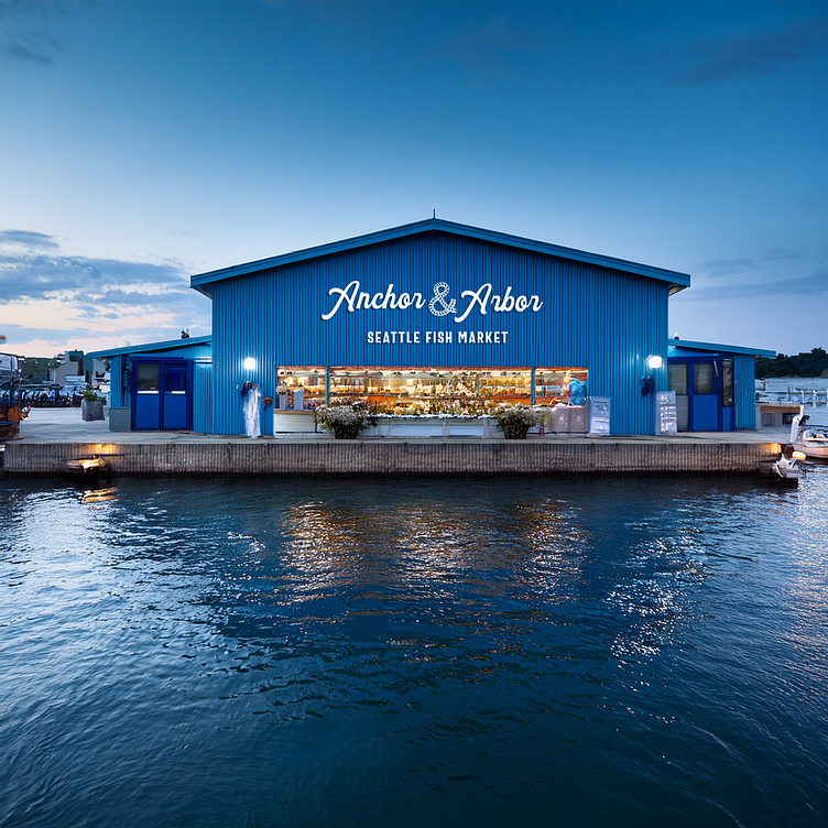 Logo design for a Seattle fish market by Ashli Cook on Dribbble