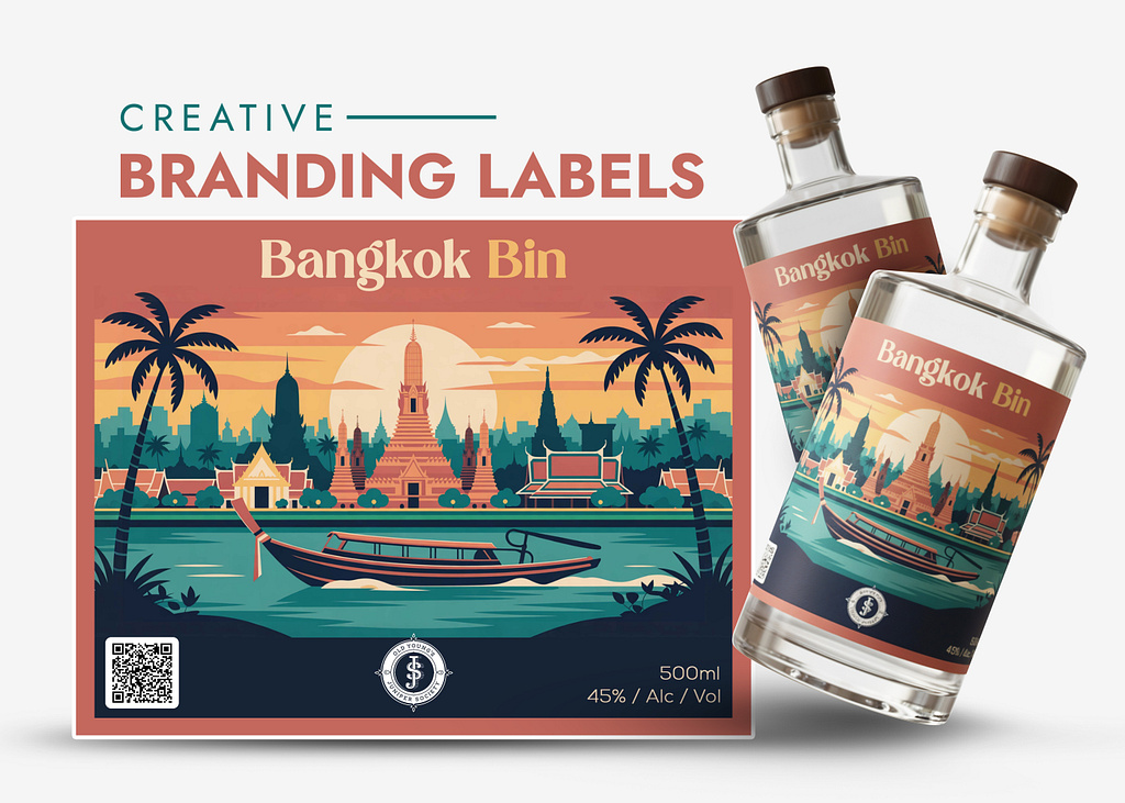 Branding Label Design | Premium Bottle Packaging by Spectrum BPO on ...